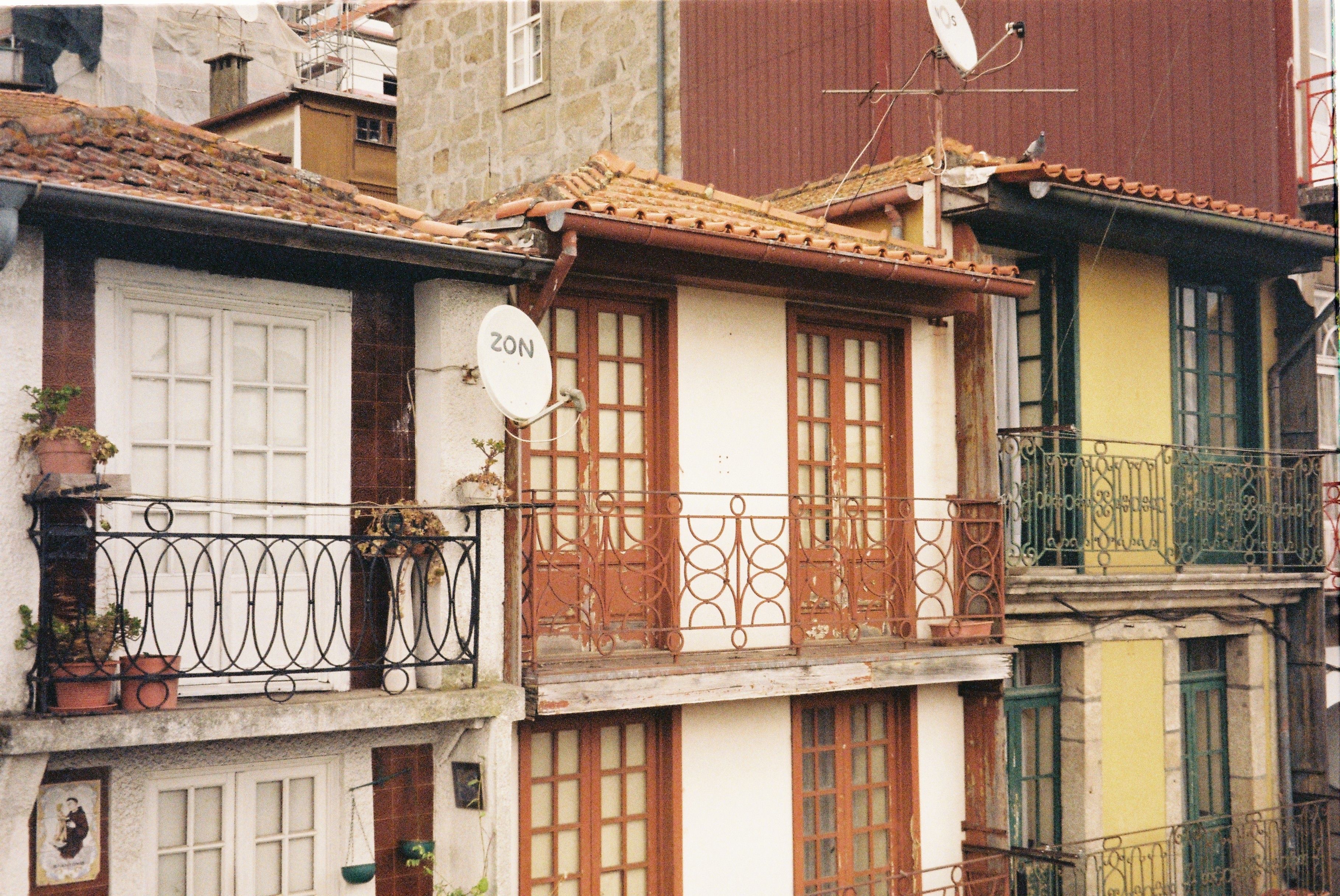 Traditional Portuguese Architecture with Balconies · Free Stock Photo