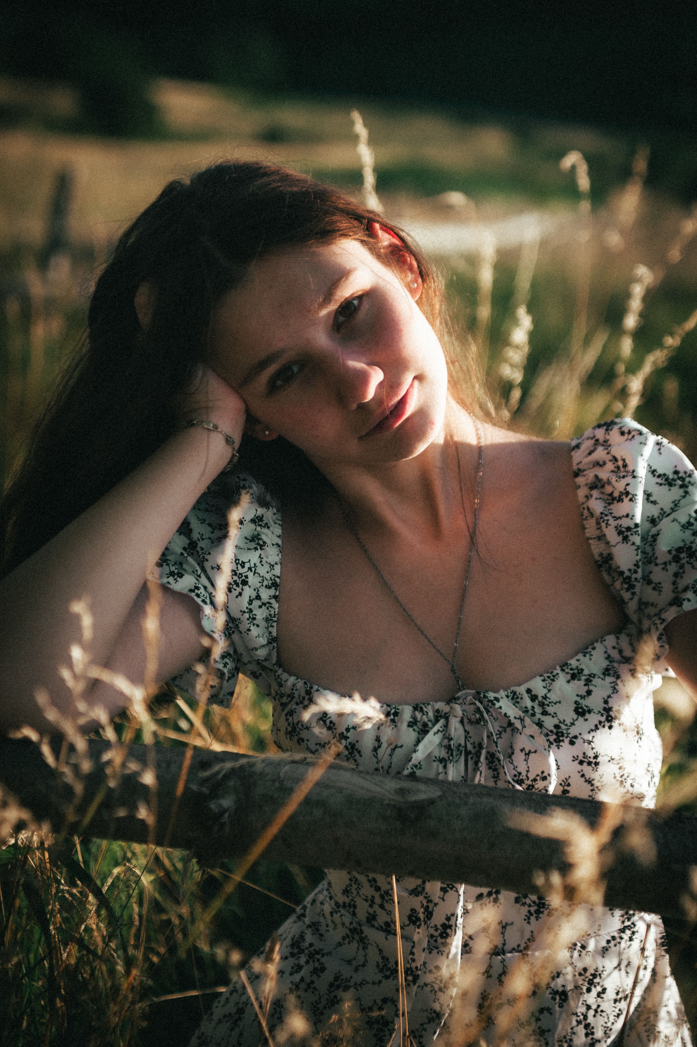 Moody Sunset Portrait of a Woman in Nature · Free Stock Photo