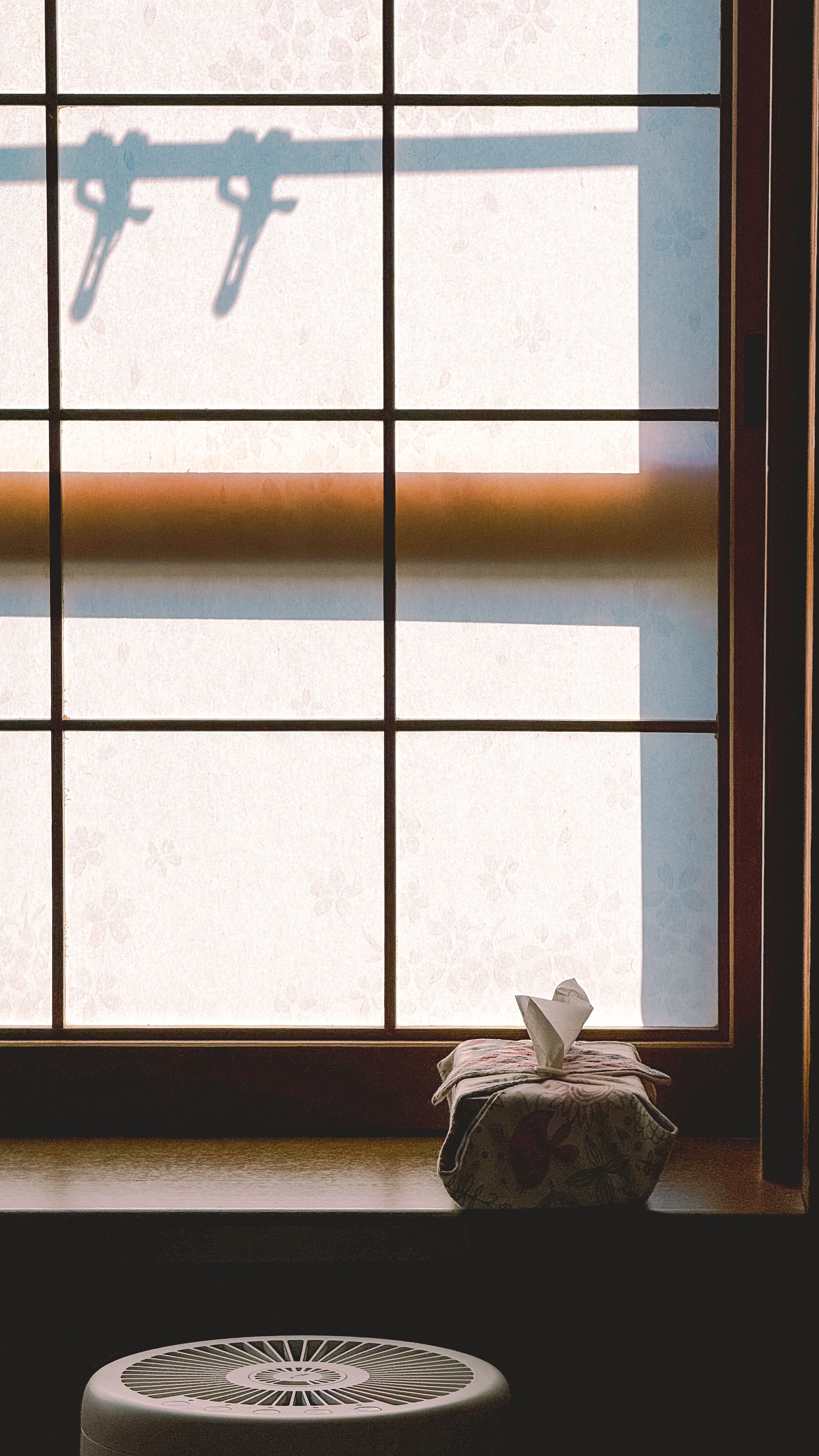 Tranquil Japanese Shoji Window with Soft Light · Free Stock Photo