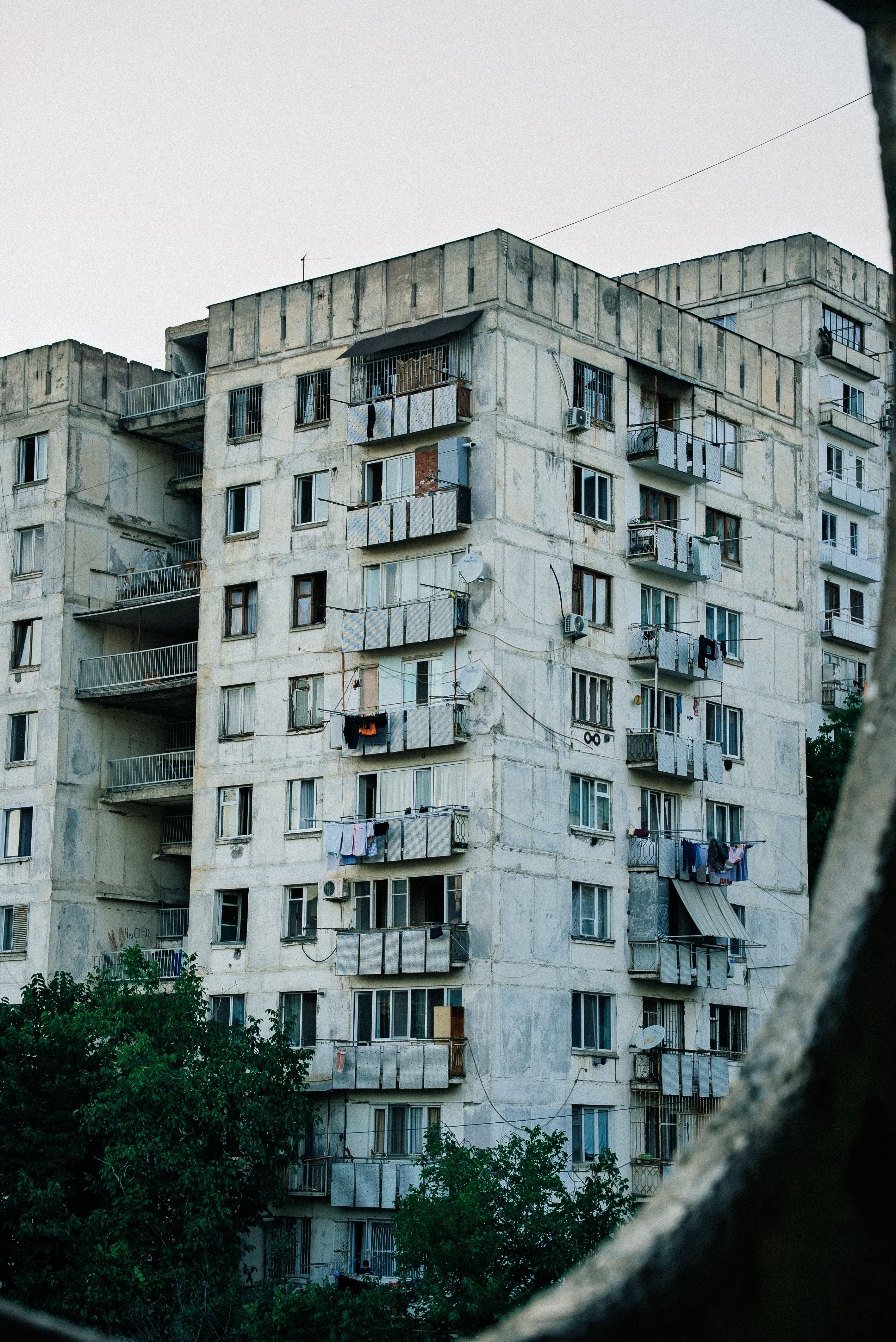 Concrete Apartment Building in Tbilisi · Free Stock Photo