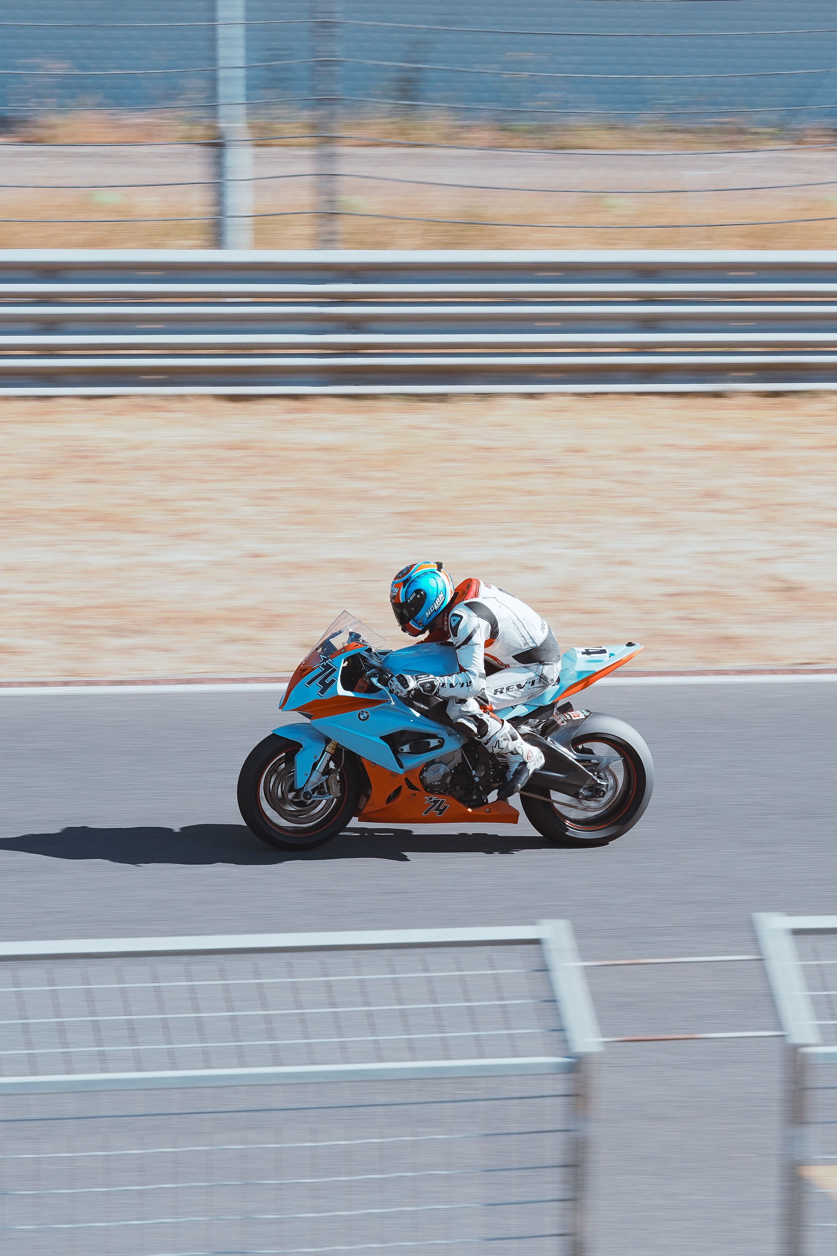 High-Speed Motorcycle Racer on Track · Free Stock Photo