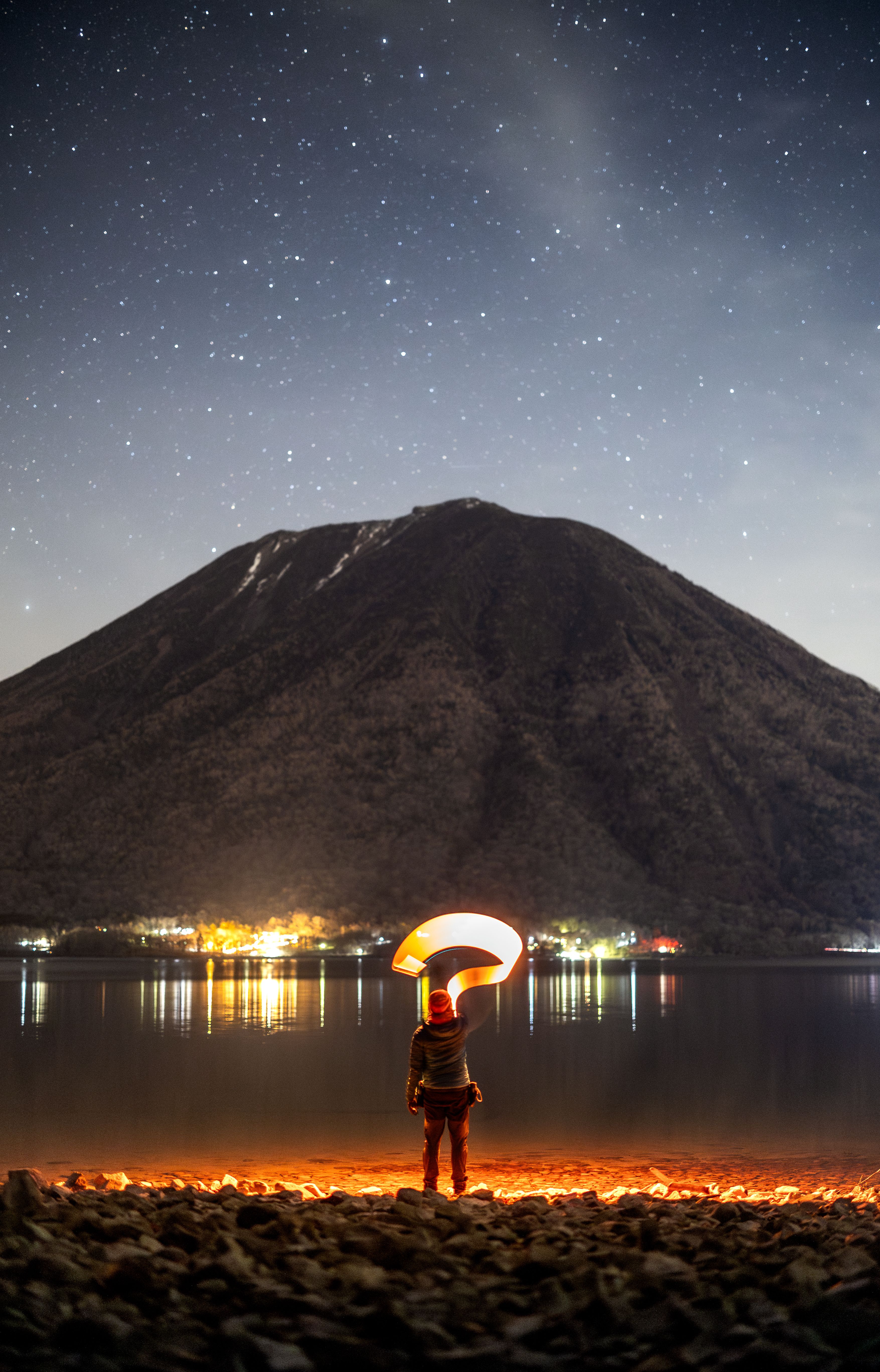 Starry Night at Lake Chuzenji, Nikko, Japan · Free Stock Photo