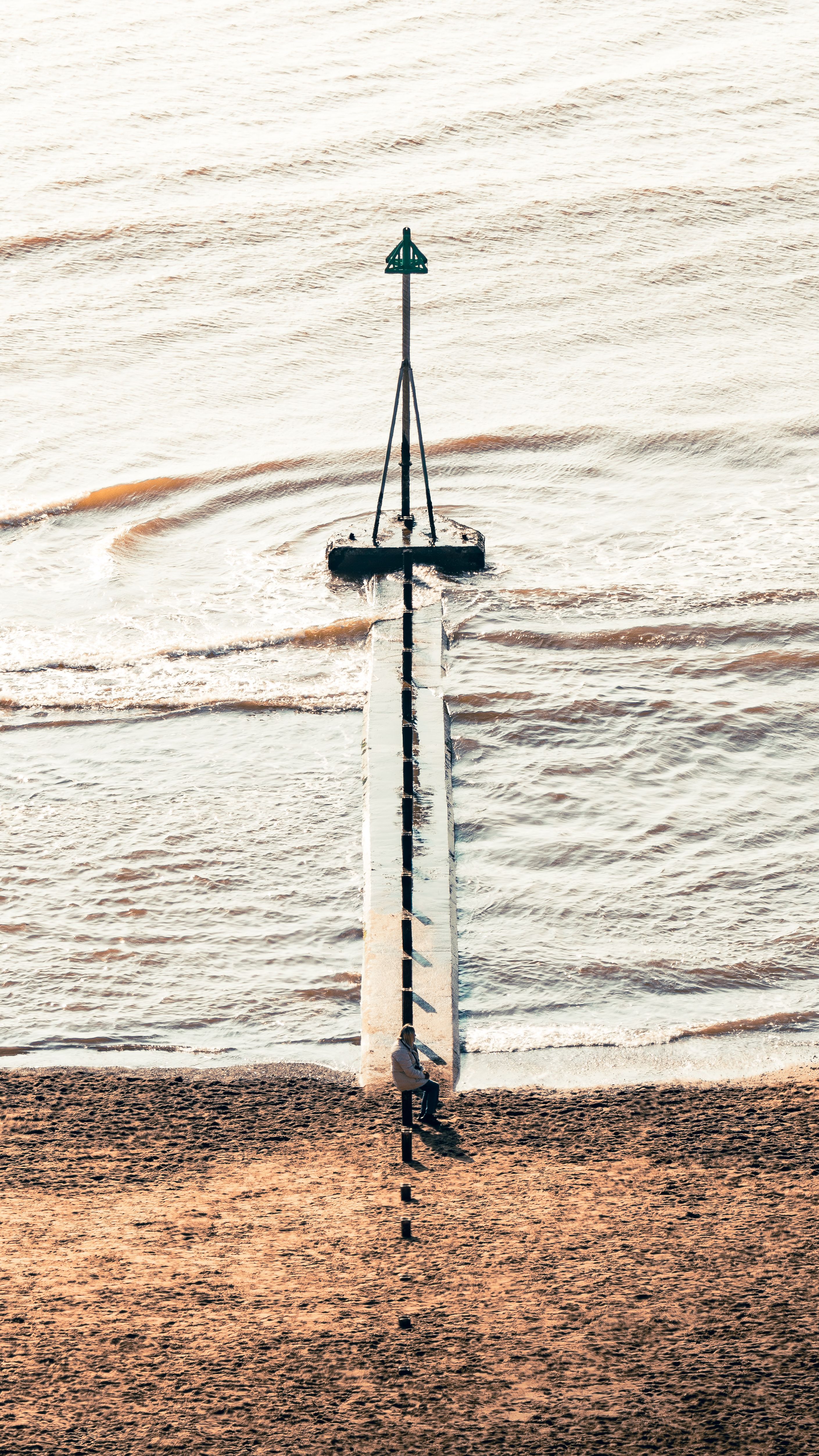 Serene Aerial View of Remote Beach Coastline · Free Stock Photo