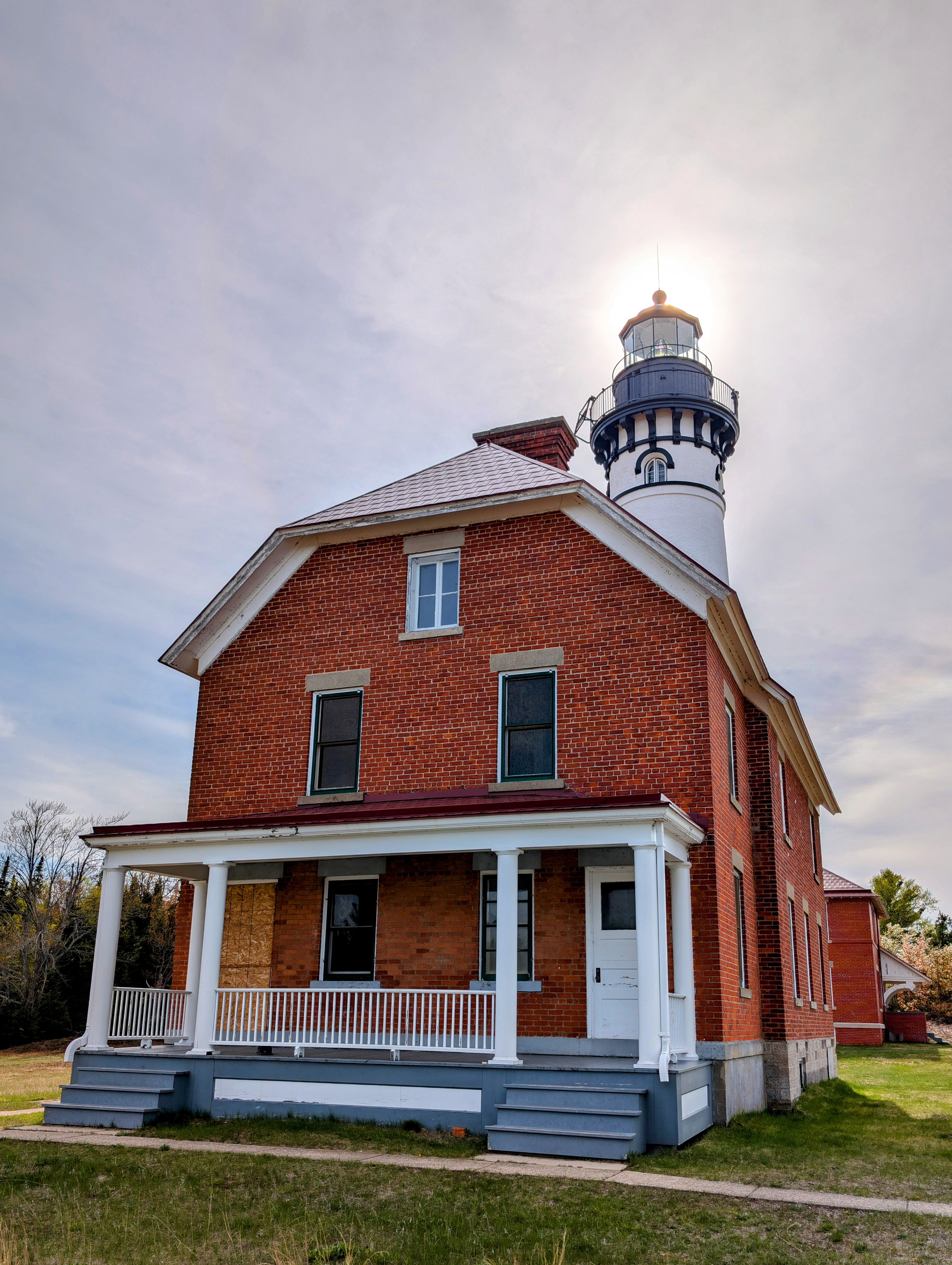 Historic Brick Lighthouse in Michigan · Free Stock Photo