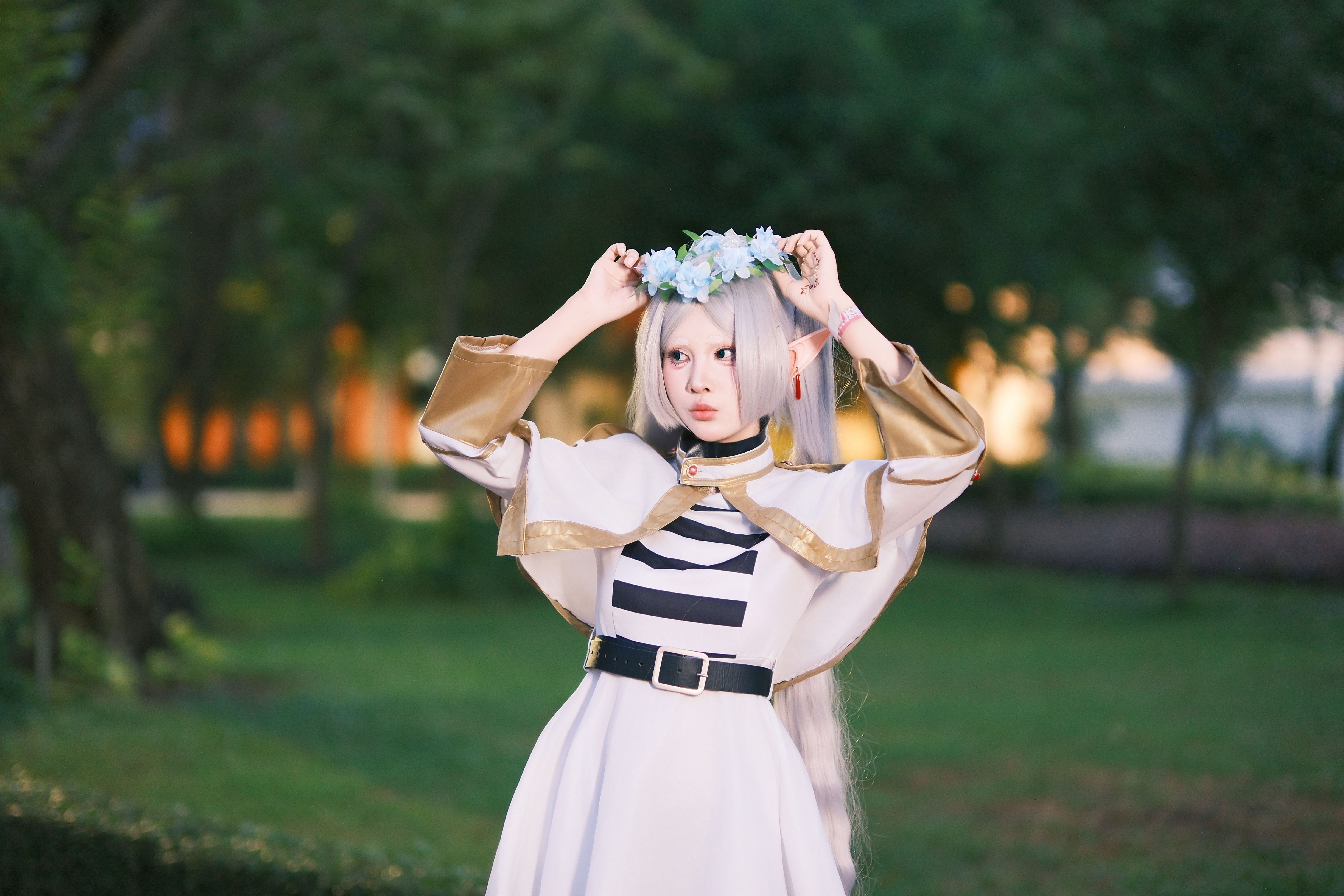 Cosplay Portrait in a Serene Park Setting · Free Stock Photo