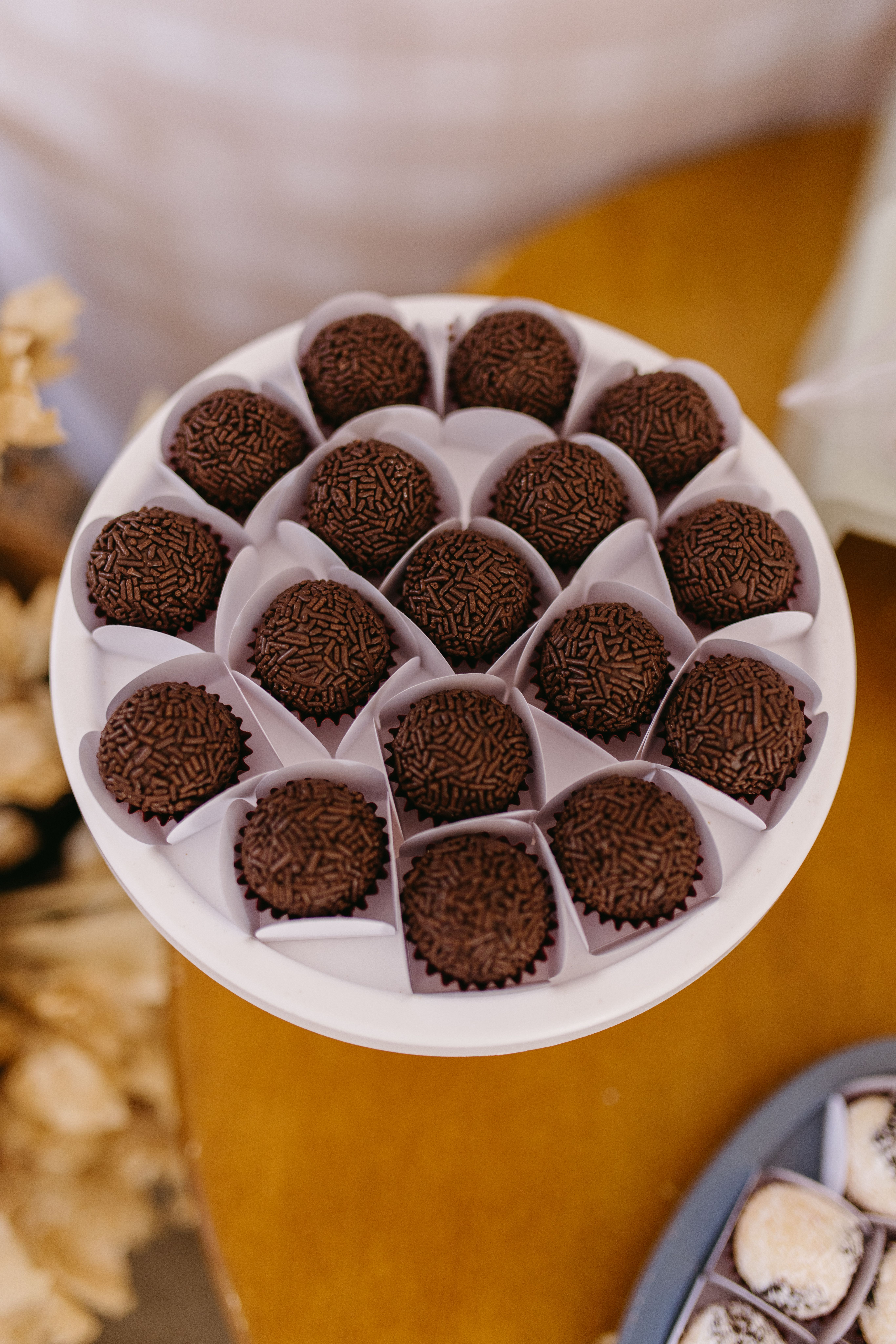 Delicious Brigadeiros on Elegant Display Plate · Free Stock Photo
