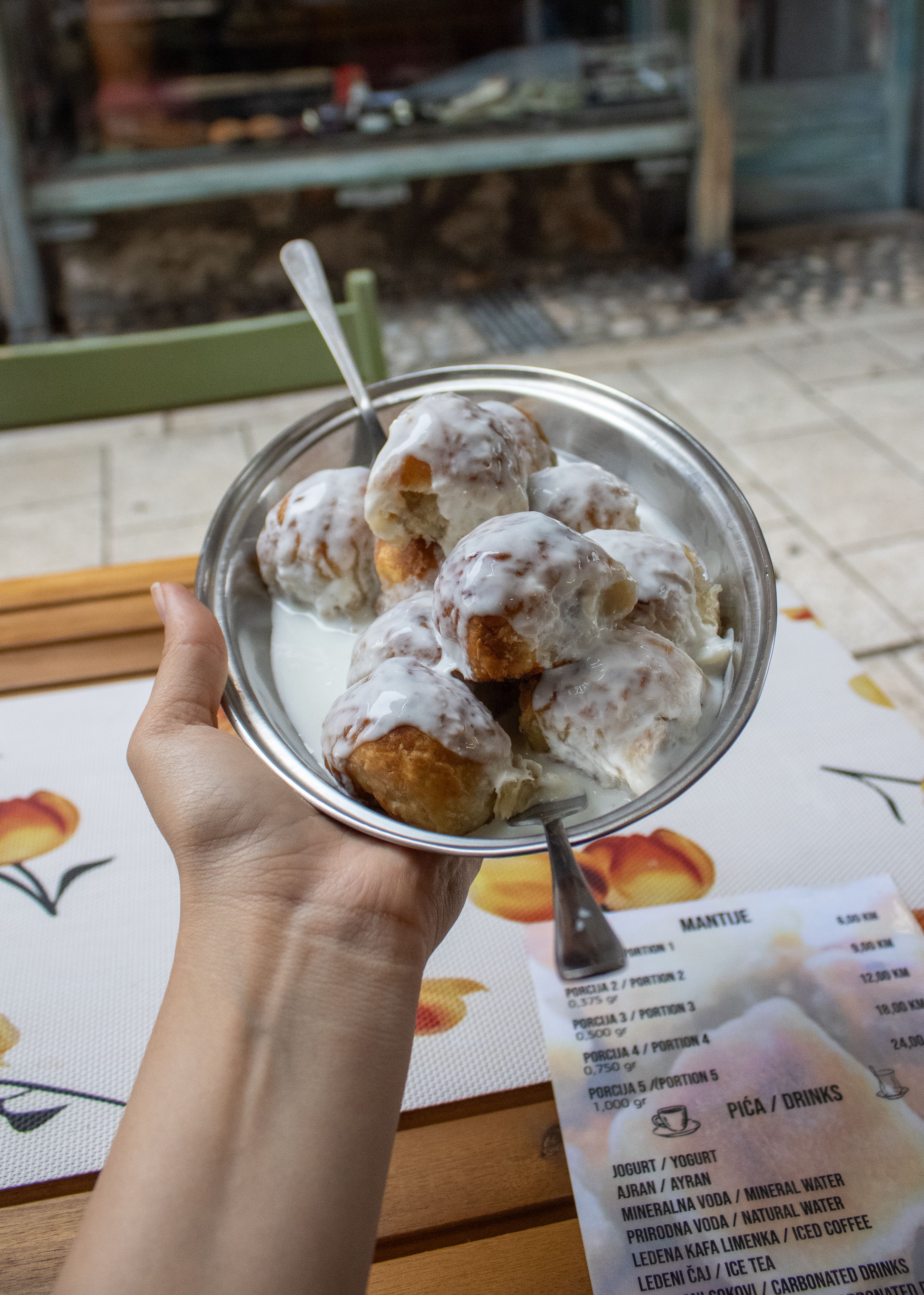 Delicious Traditional Bosnian Dessert Served Outdoors · Free Stock Photo
