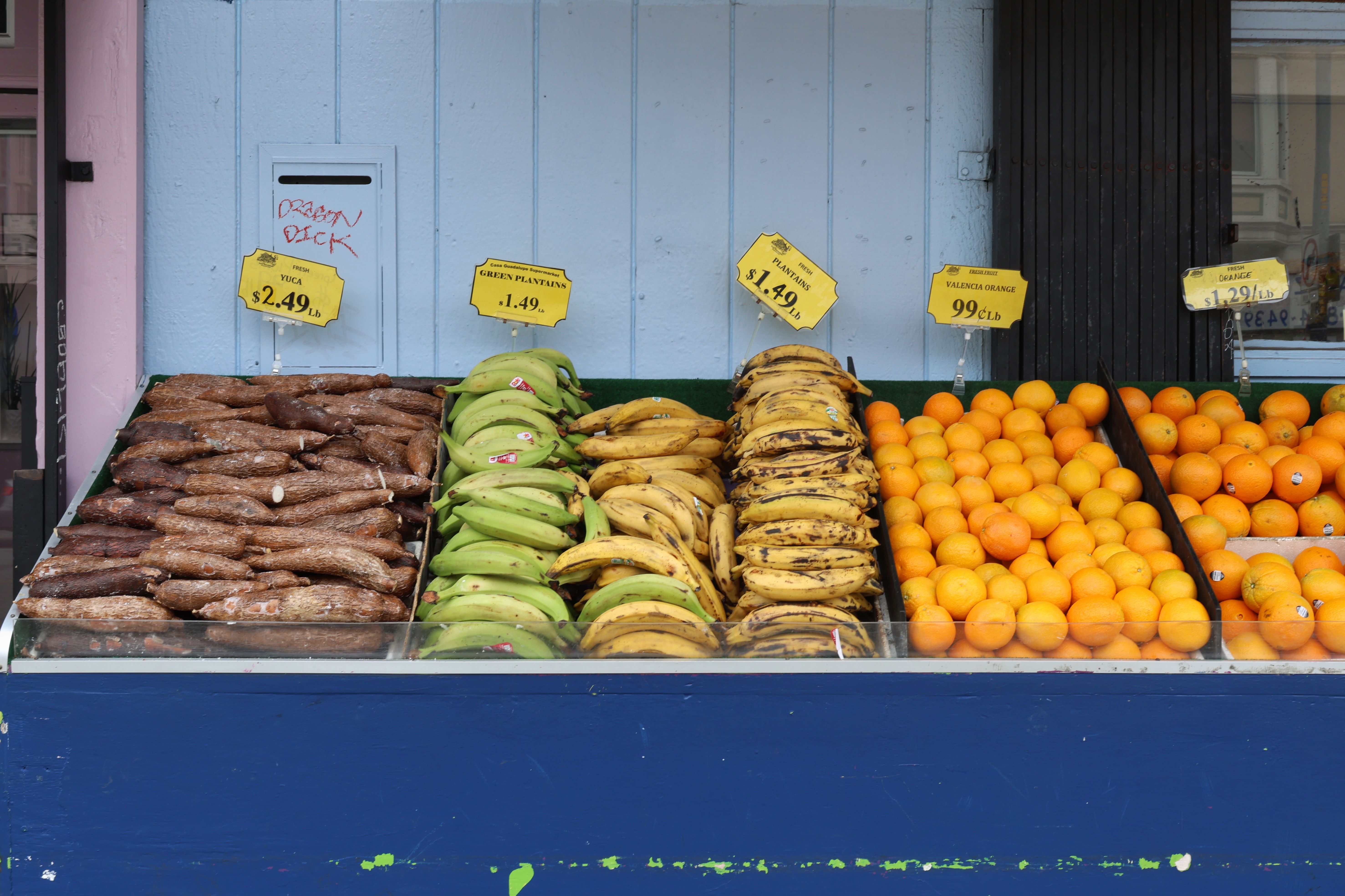 Colorful Fruit Stand Display in San Francisco · Free Stock Photo