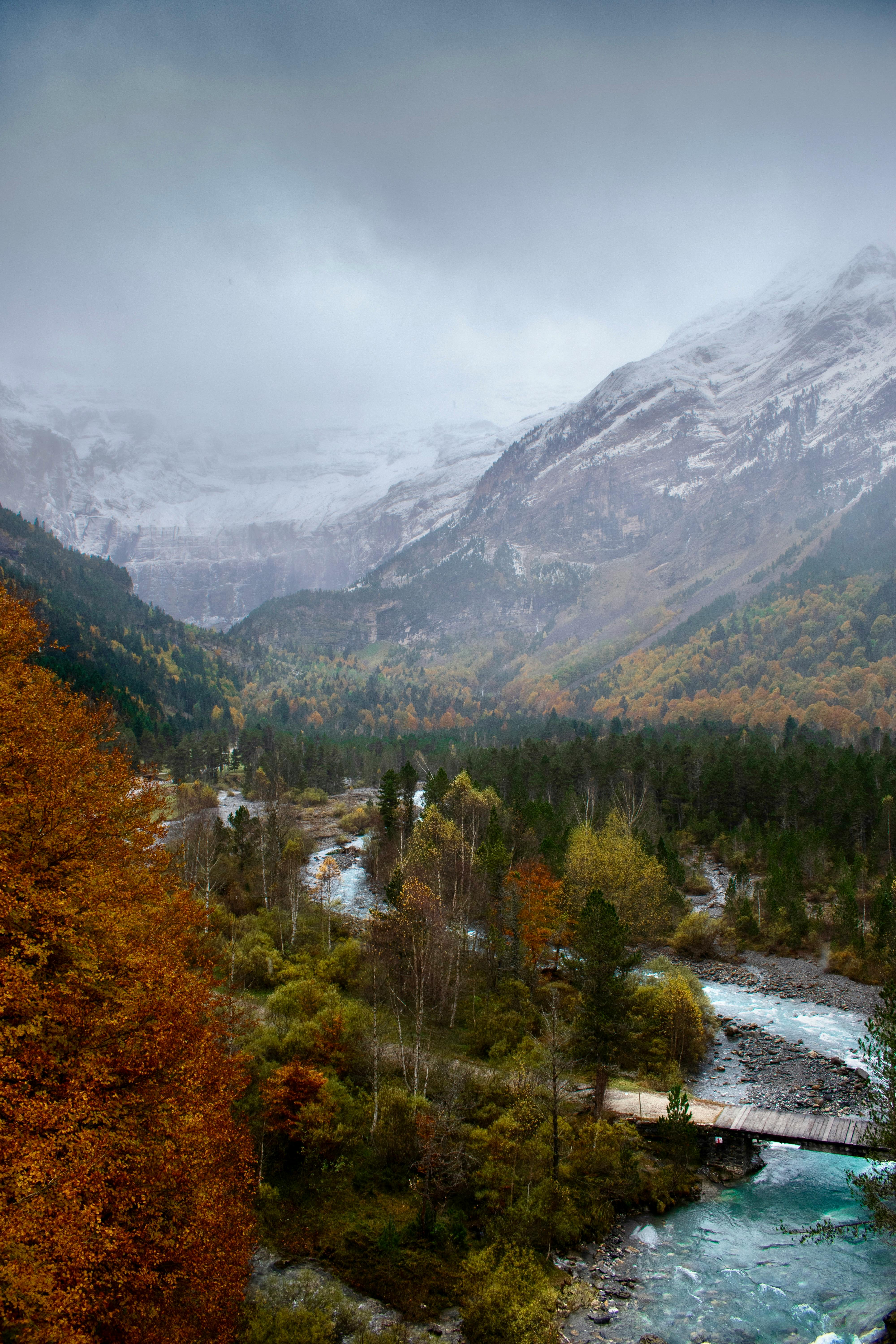 Stunning Alpine Mountain Landscape in Autumn · Free Stock Photo