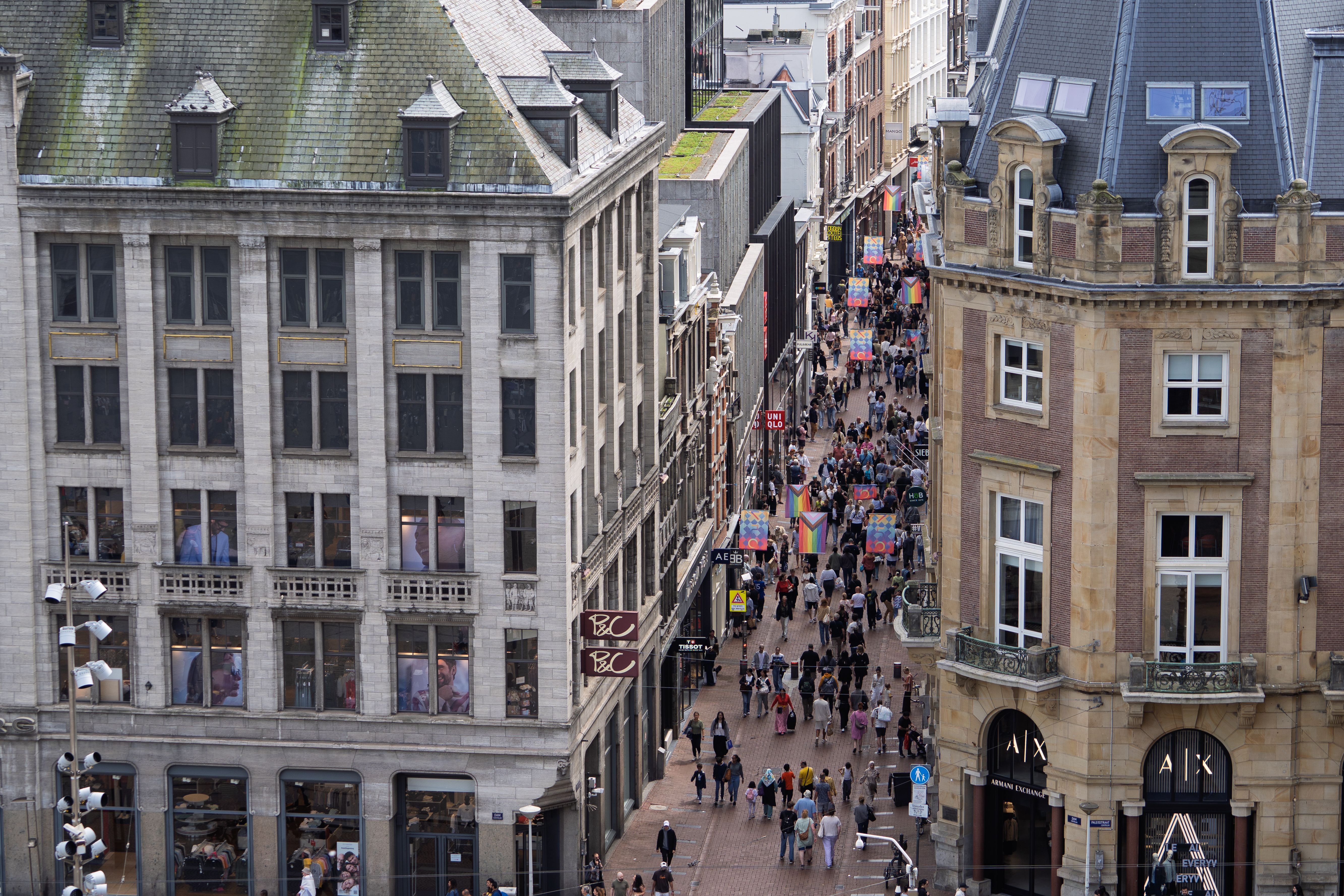 Busy Urban Street in European City View · Free Stock Photo