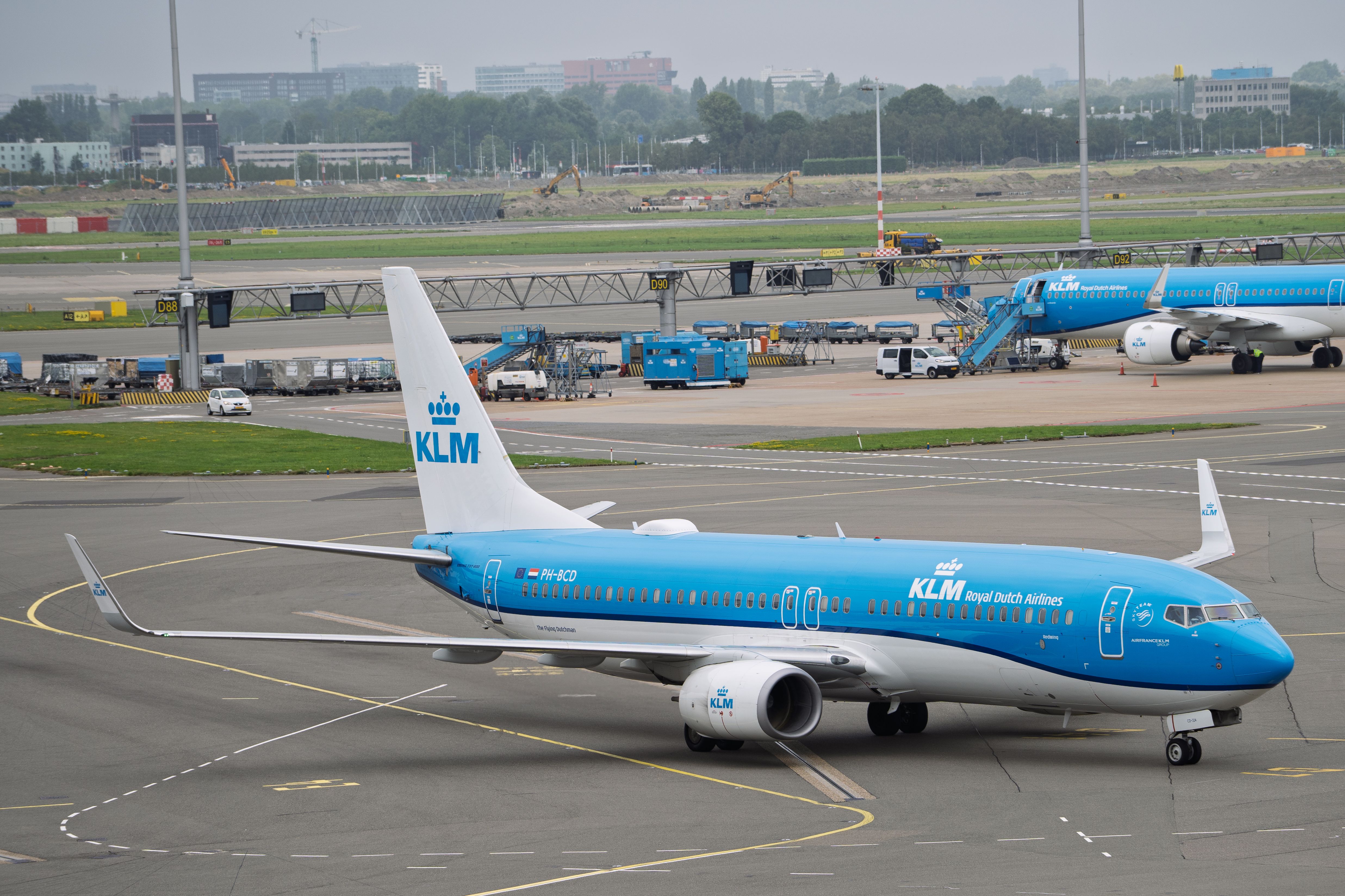 KLM Aircraft on Tarmac at Airport · Free Stock Photo