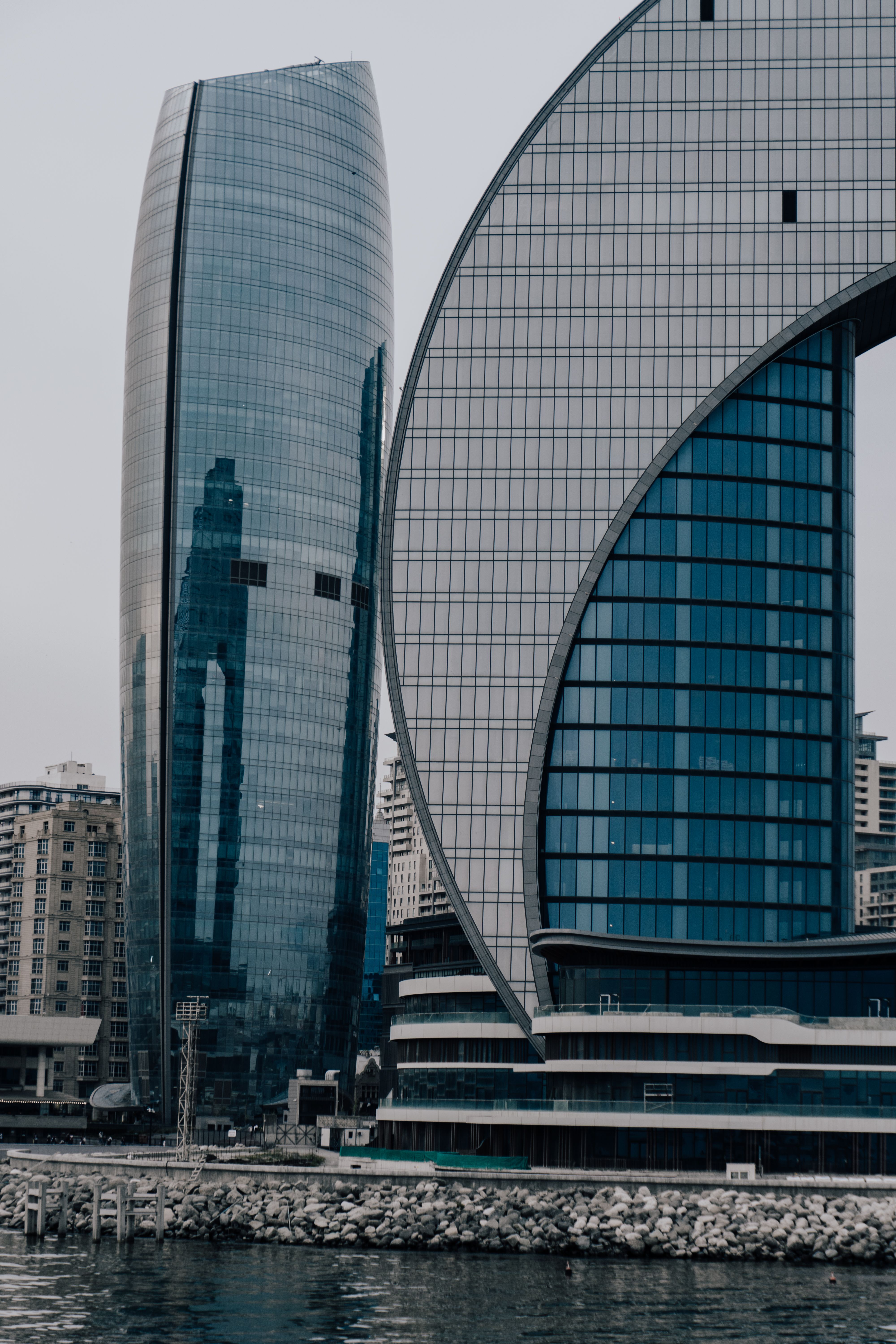 A Futuristic Building at Night · Free Stock Photo