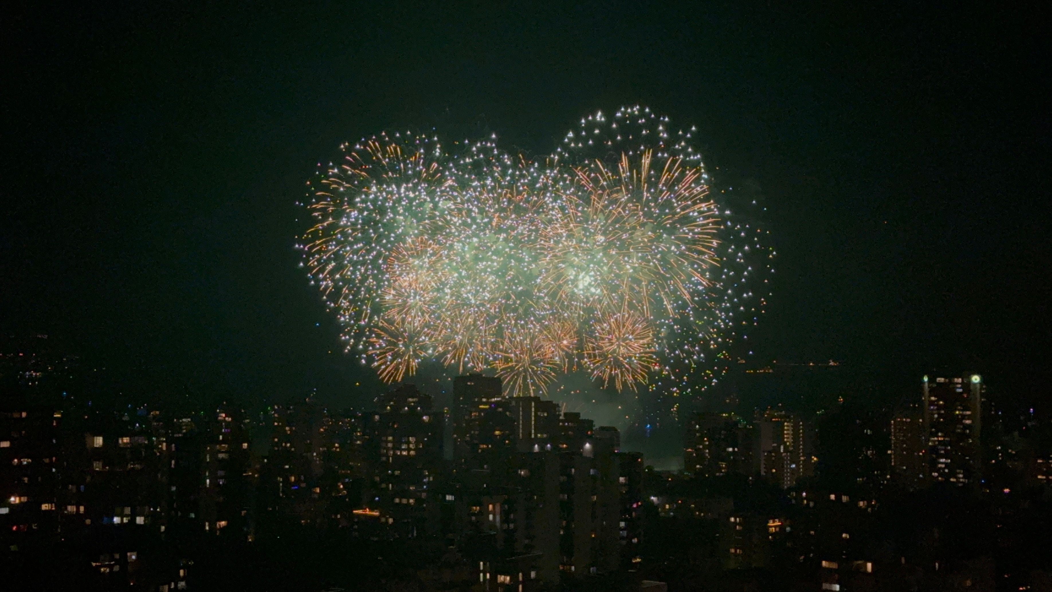 Spectacular City Fireworks Display at Night · Free Stock Photo