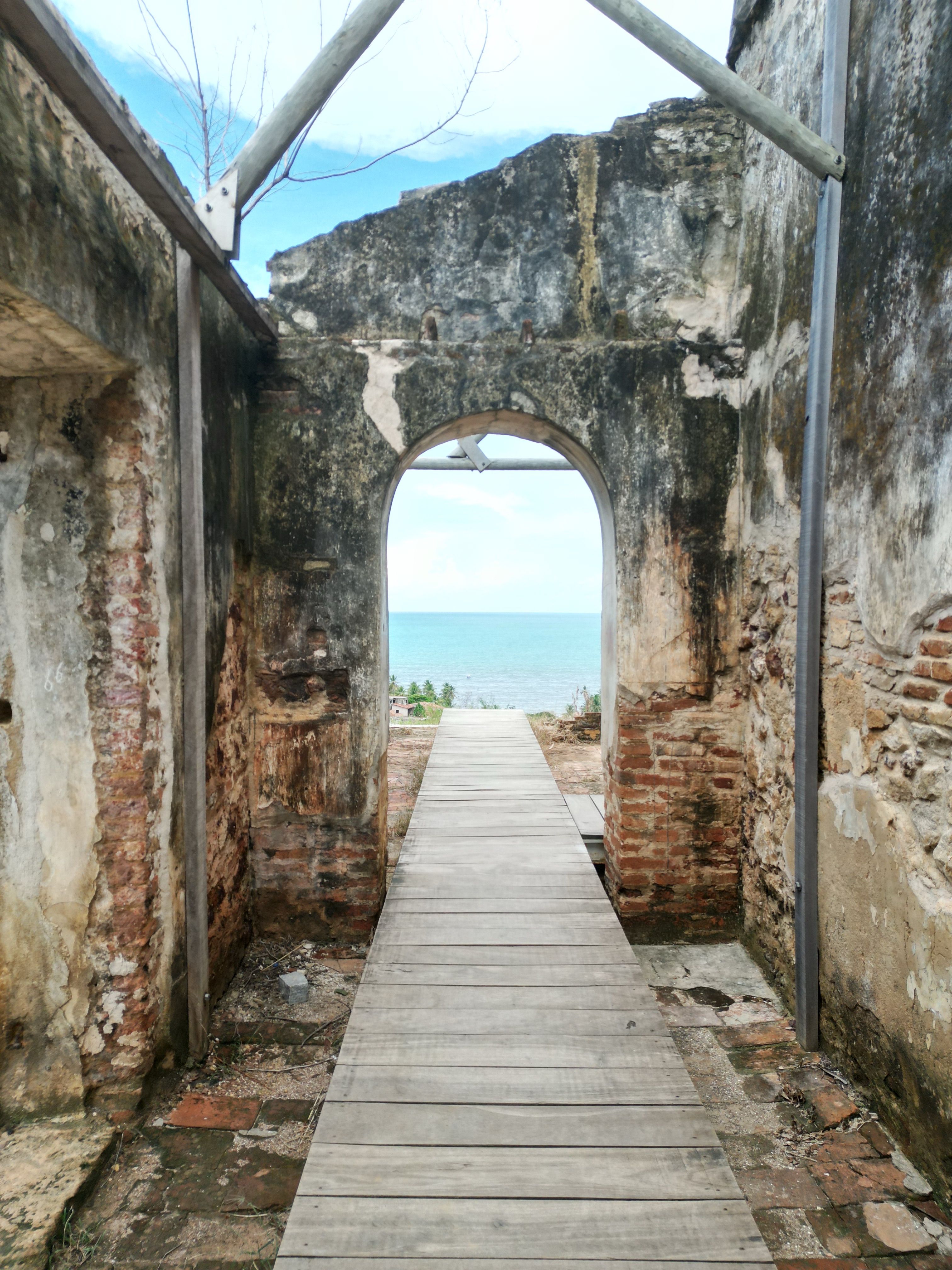Historic Ruins Overlooking the Ocean View · Free Stock Photo