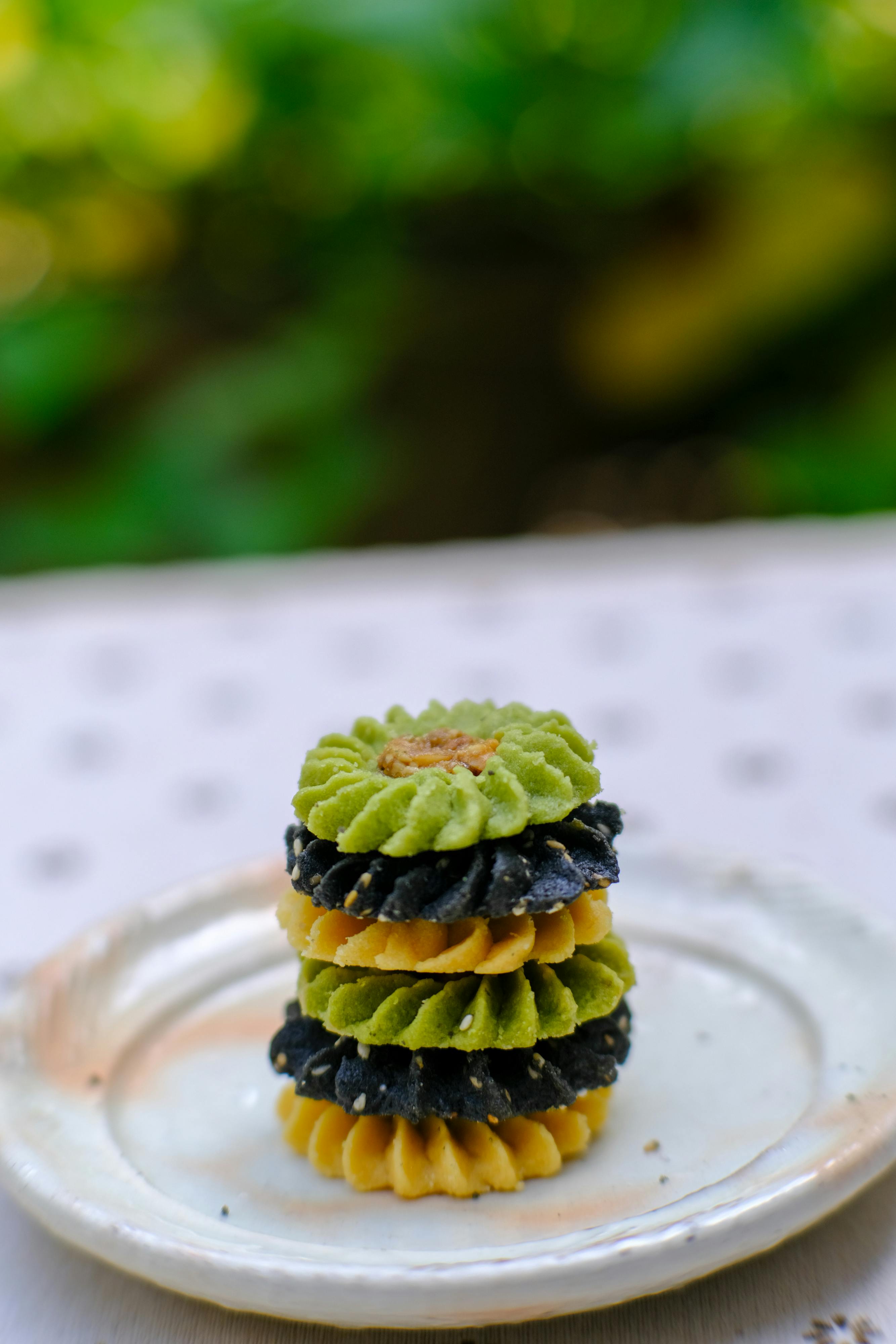 Colorful Traditional Vietnamese Cookies on a Plate · Free Stock Photo