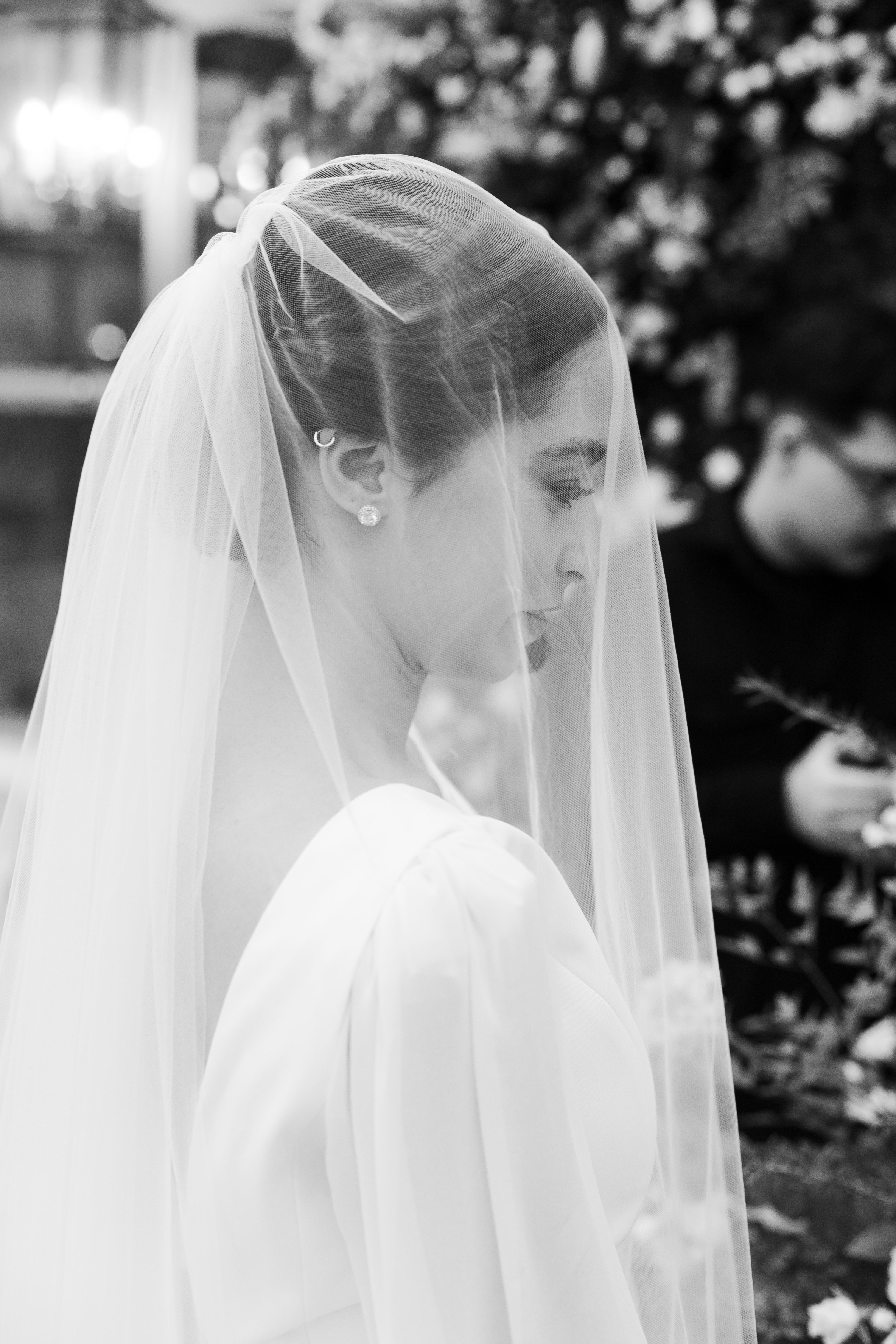 Elegant Bride in Profile with Veil in São Paulo · Free Stock Photo