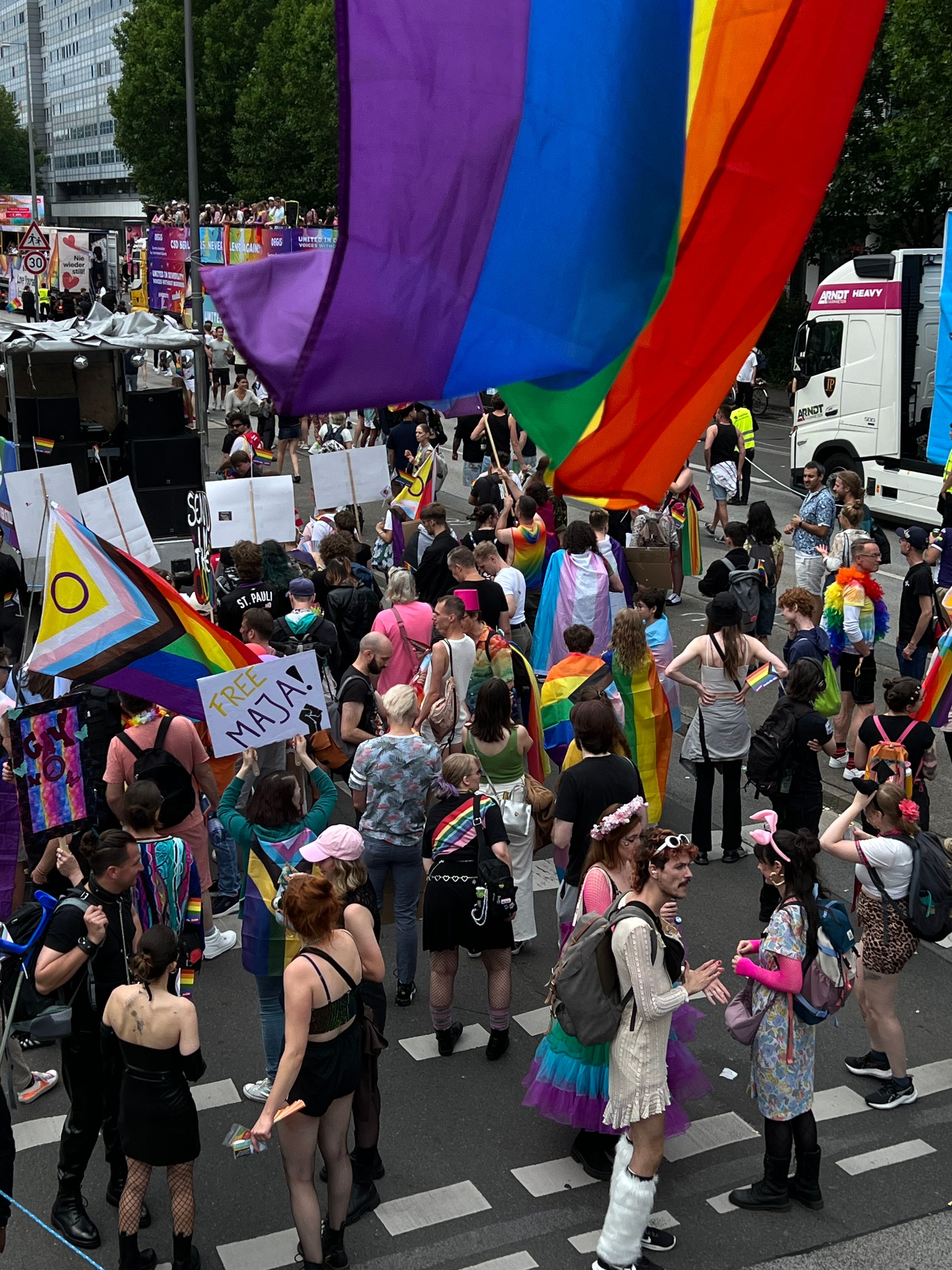 Vibrant Celebration at Berlin Pride Parade · Free Stock Photo