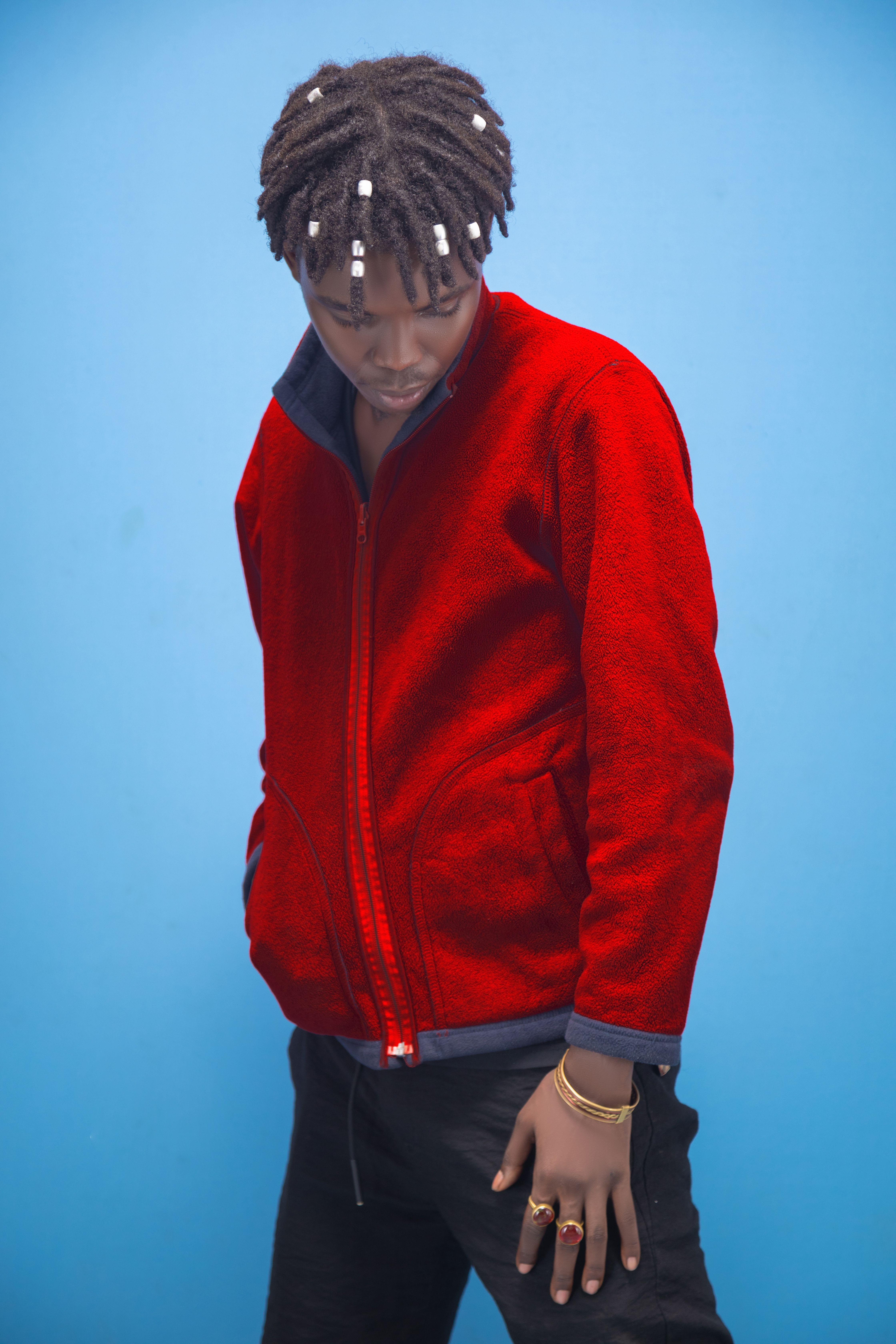 Fashionable Portrait of Man in Red Jacket · Free Stock Photo