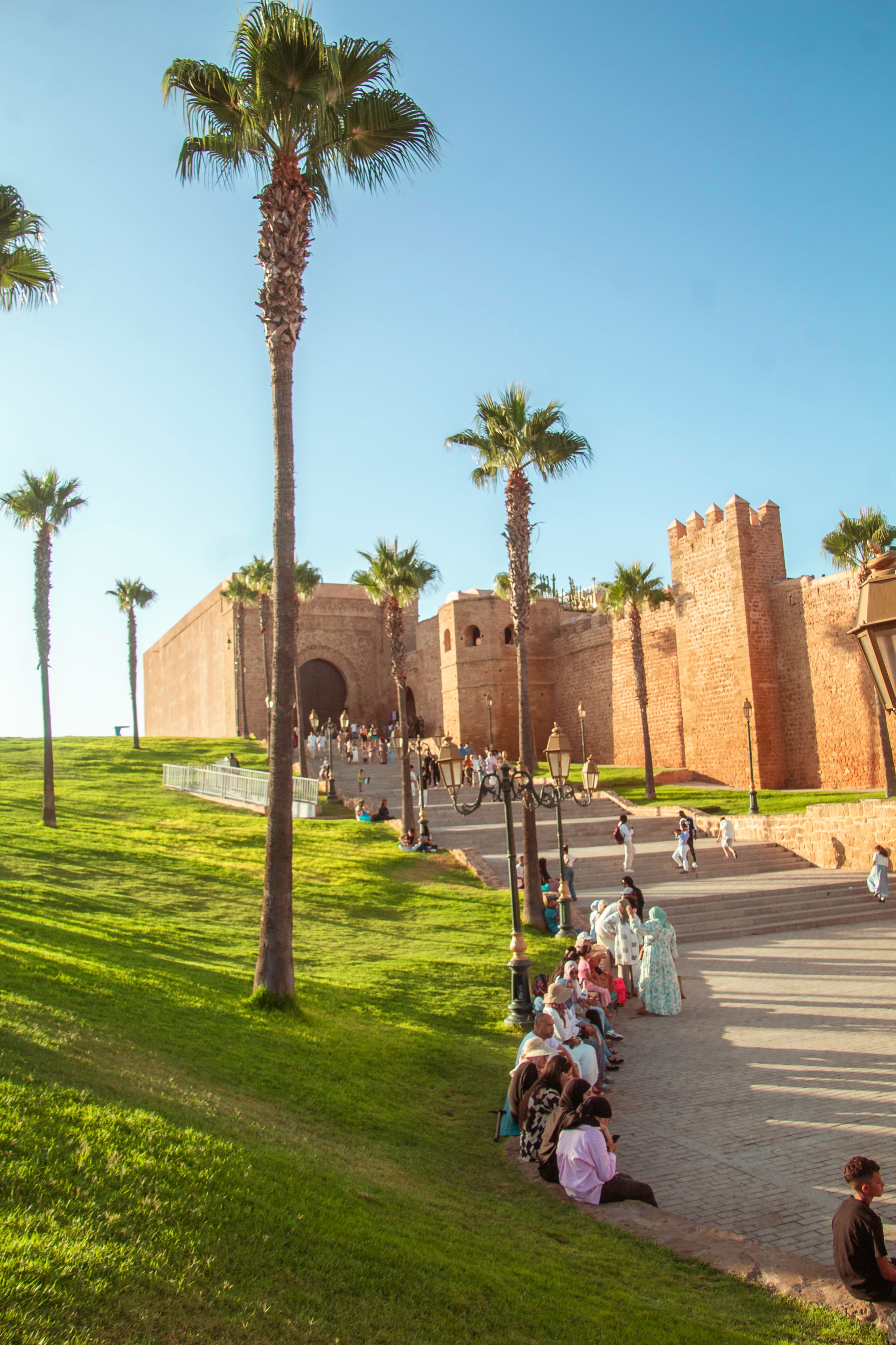 Historic Moroccan Gate in Rabat at Sunset · Free Stock Photo