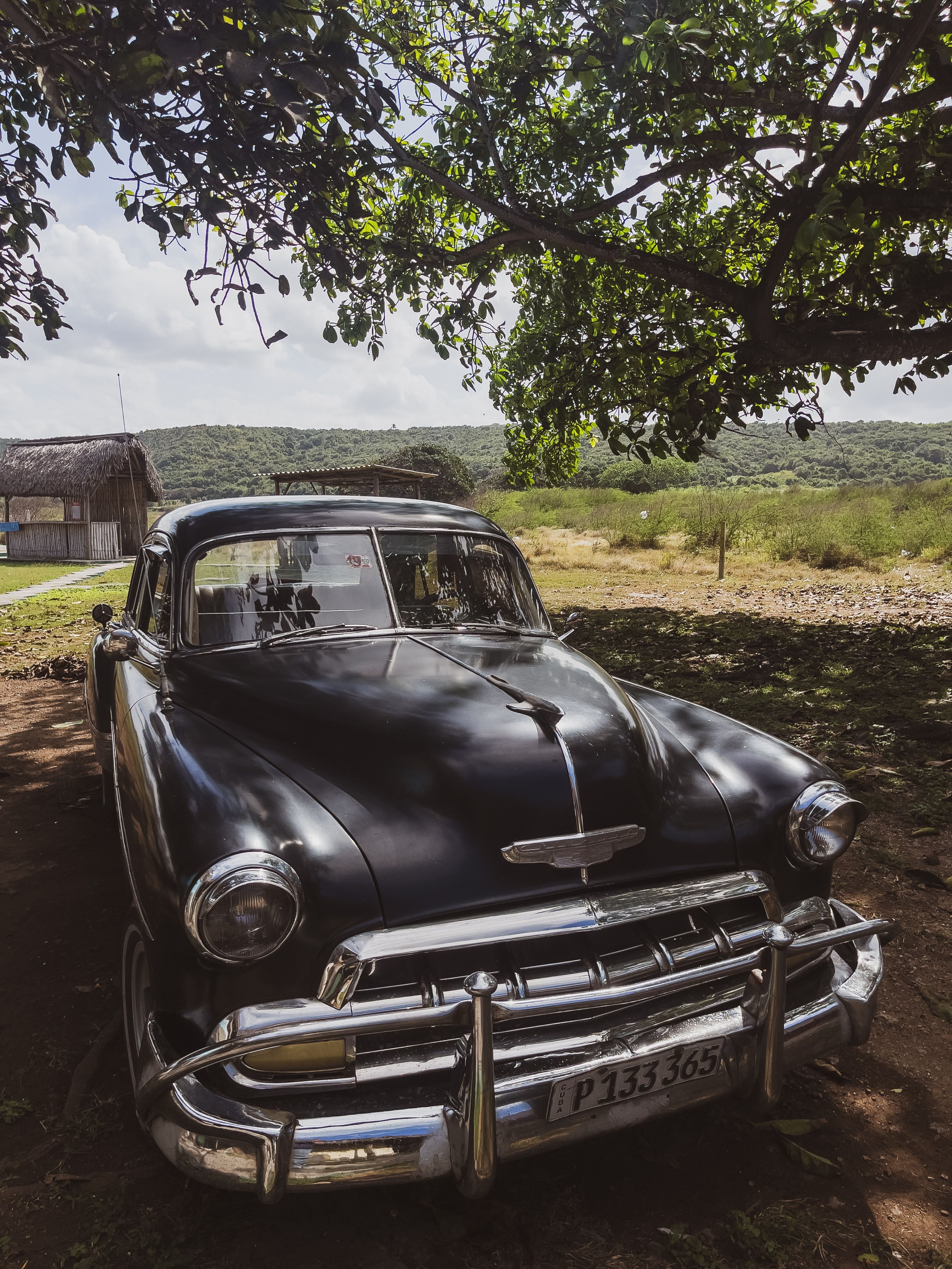 Classic 1950s Vintage Car in Rural Cuba · Free Stock Photo