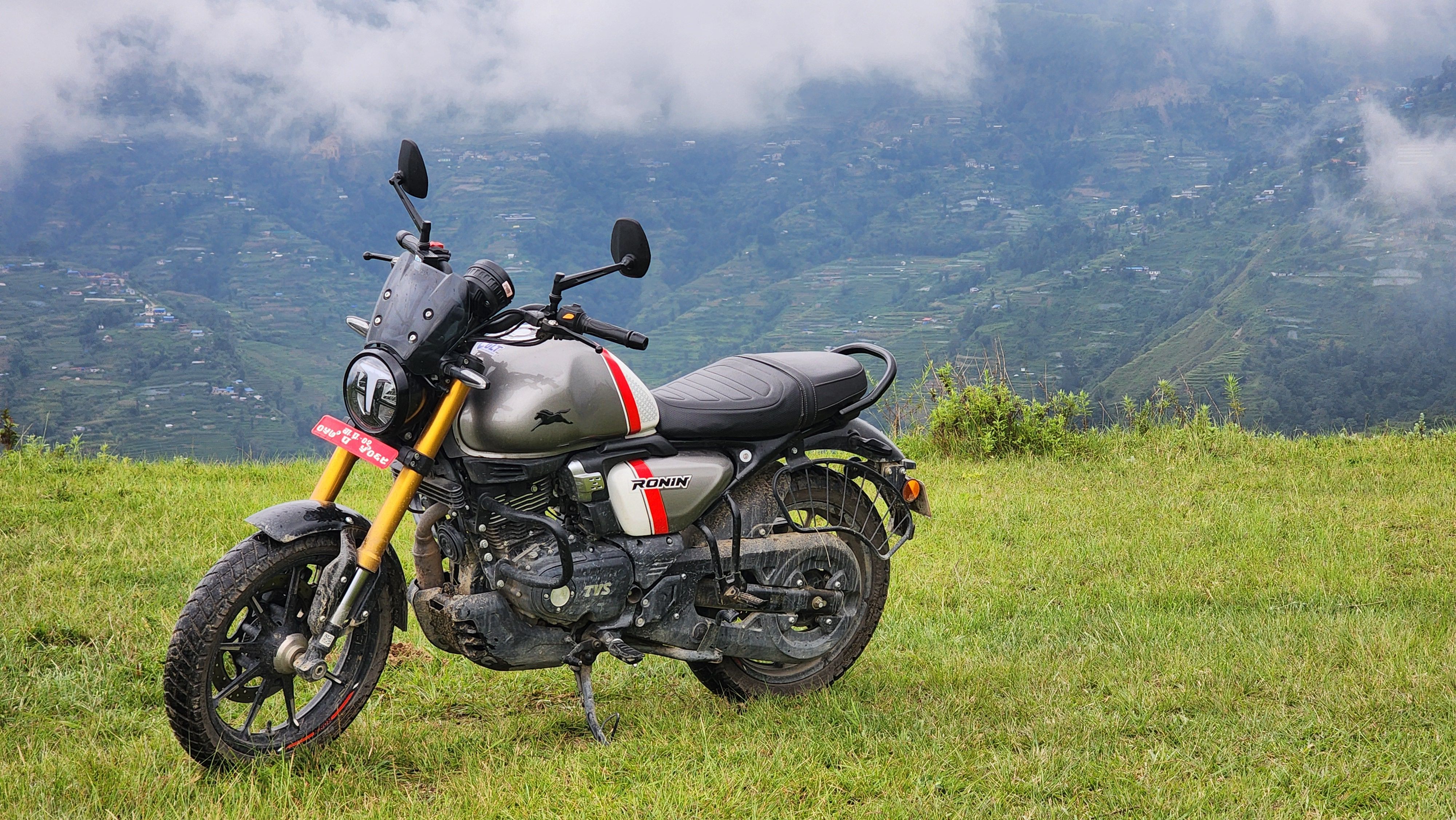 Adventure Motorcycle on Mountainous Terrain · Free Stock Photo