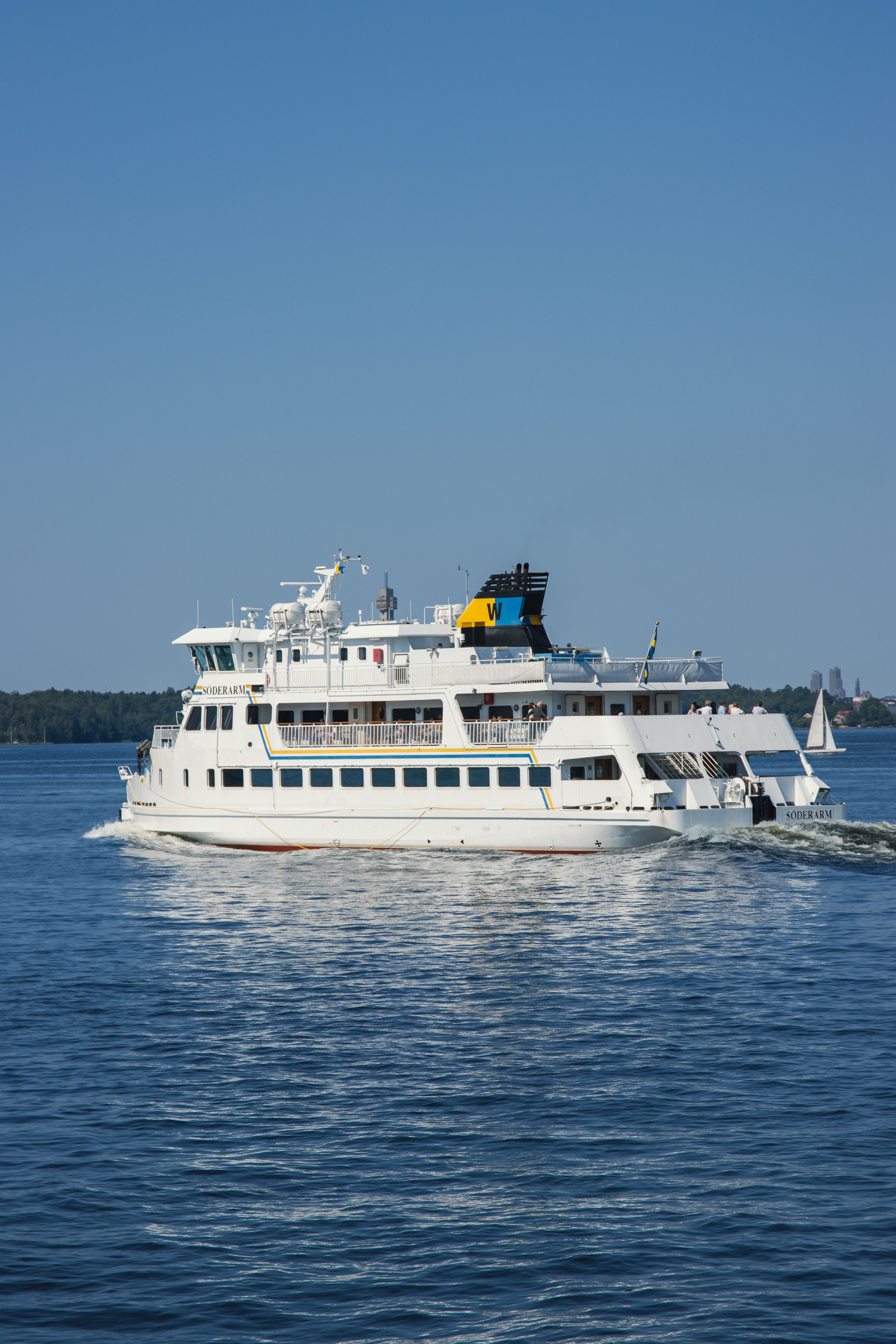 Cruise Ferry Sailing in Vaxholm, Sweden · Free Stock Photo