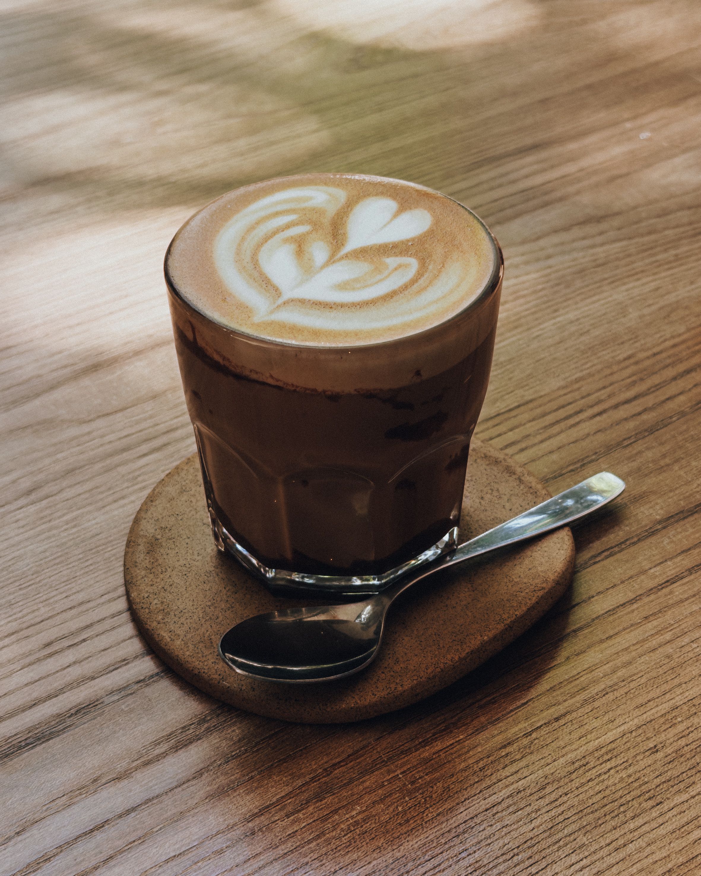 Glass of Cafe Latte · Free Stock Photo