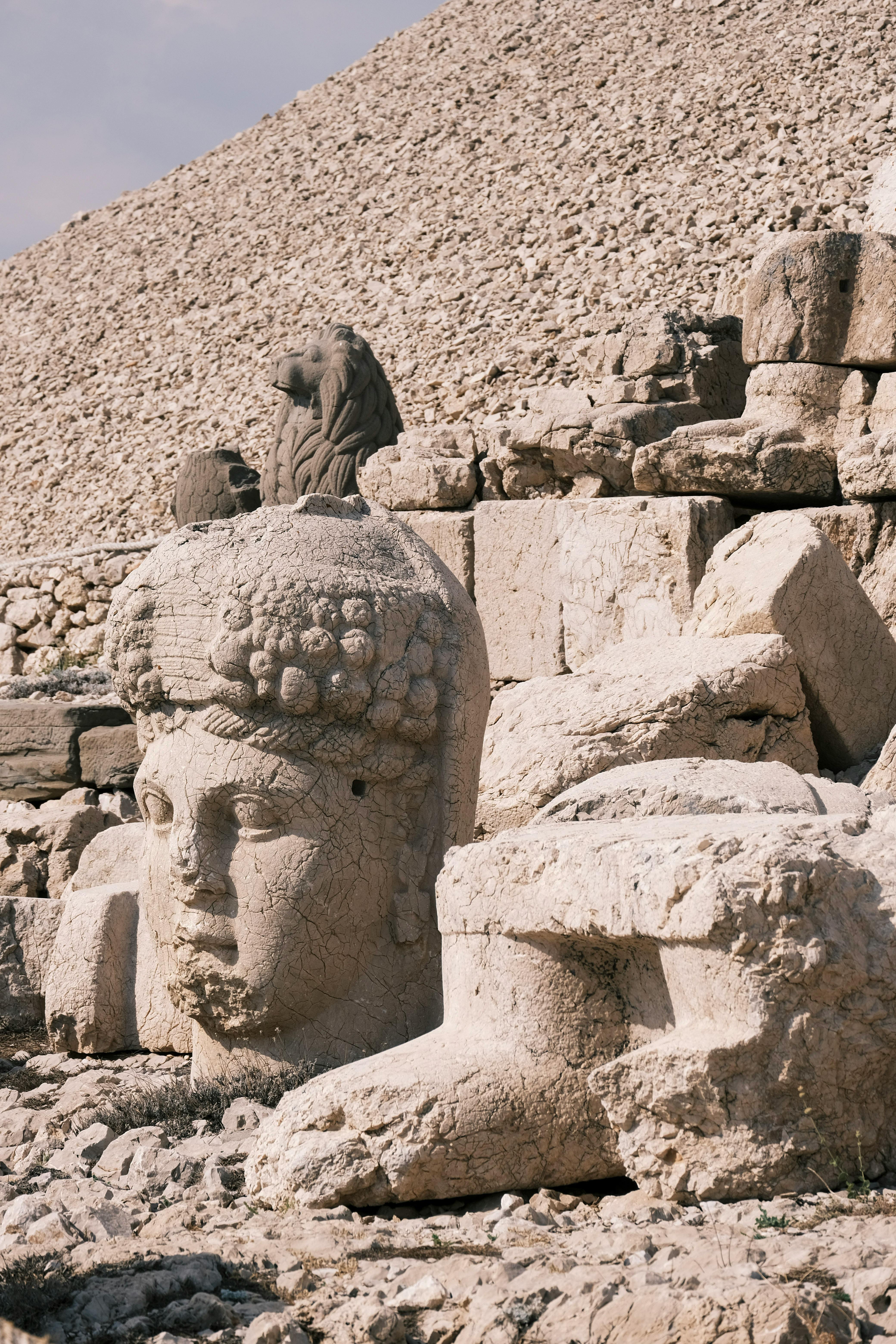 Ancient Stone Heads on Mount Nemrut, Turkey · Free Stock Photo