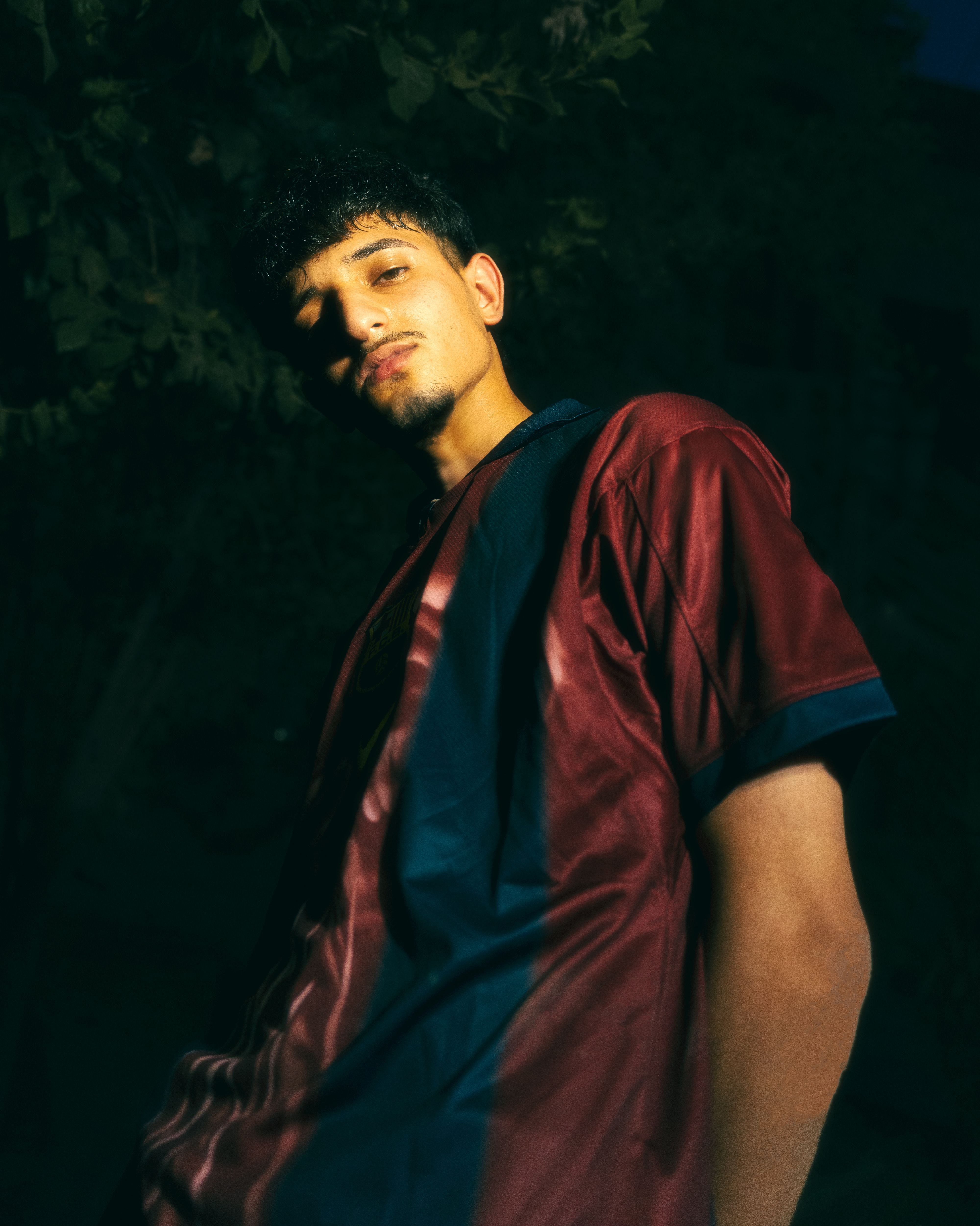 Portrait of a Young Man in Dramatic Lighting · Free Stock Photo