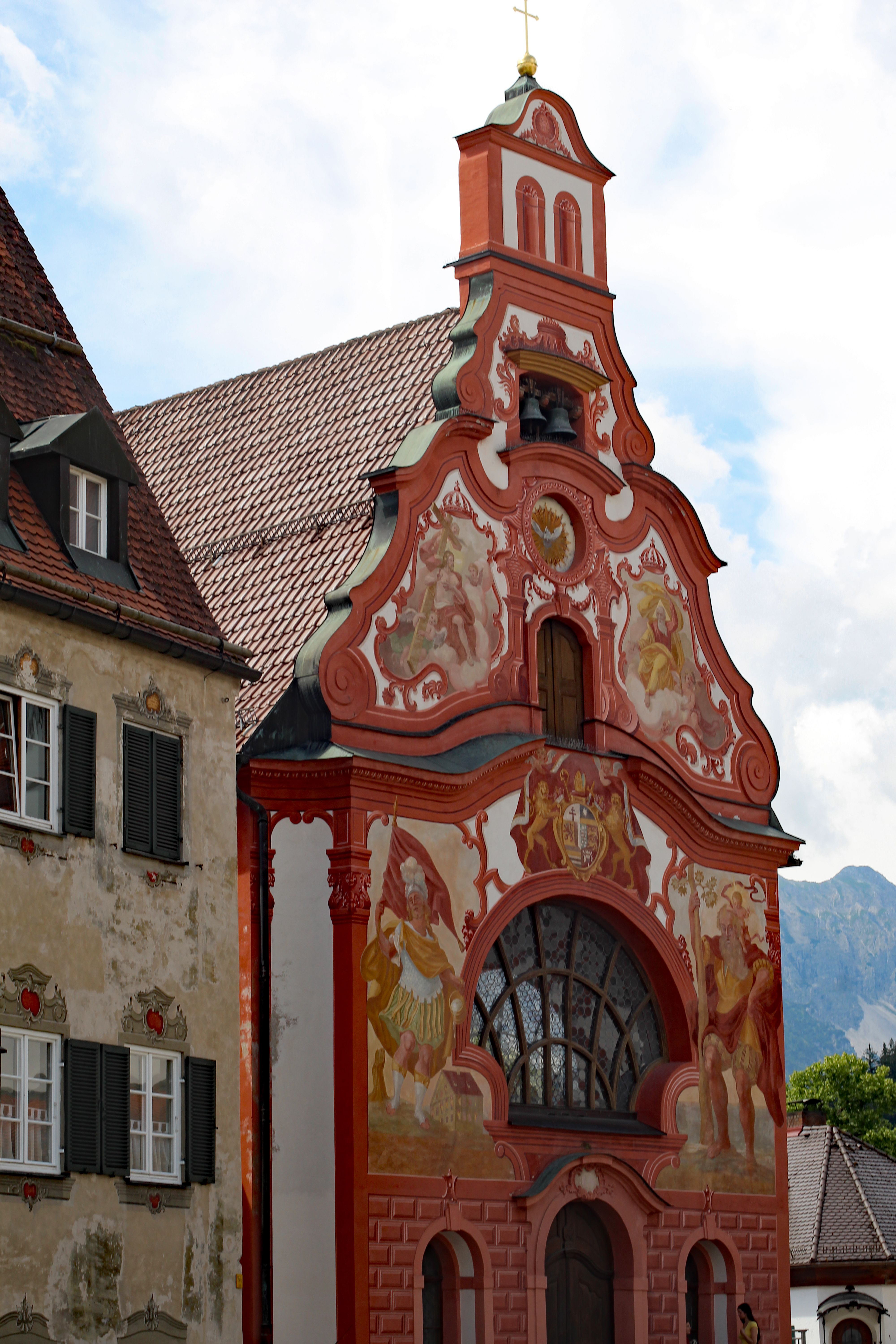 Rococo Church Facade in Füssen, Germany · Free Stock Photo