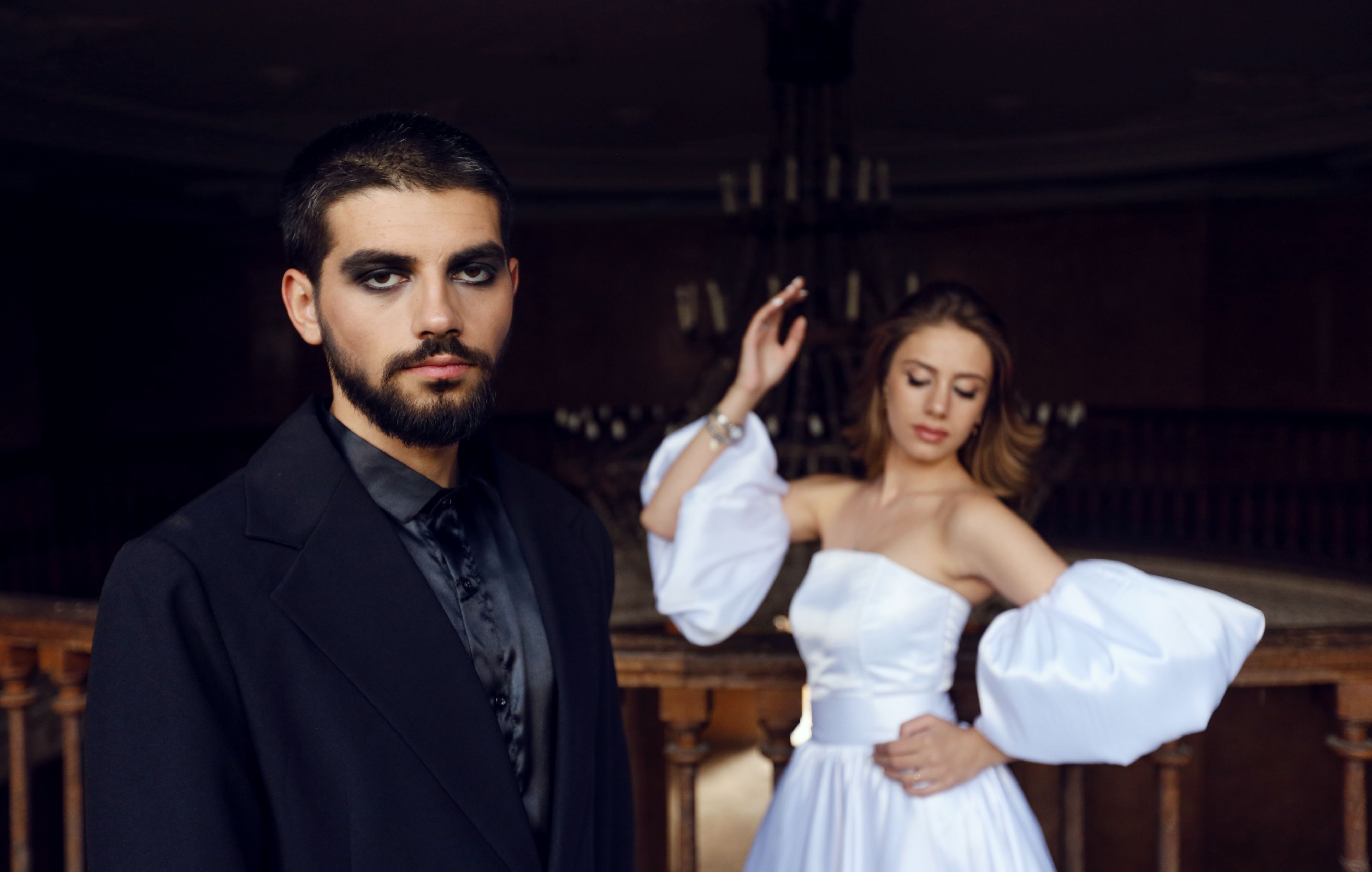 Elegant Fashion Portrait with Dramatic Contrast · Free Stock Photo
