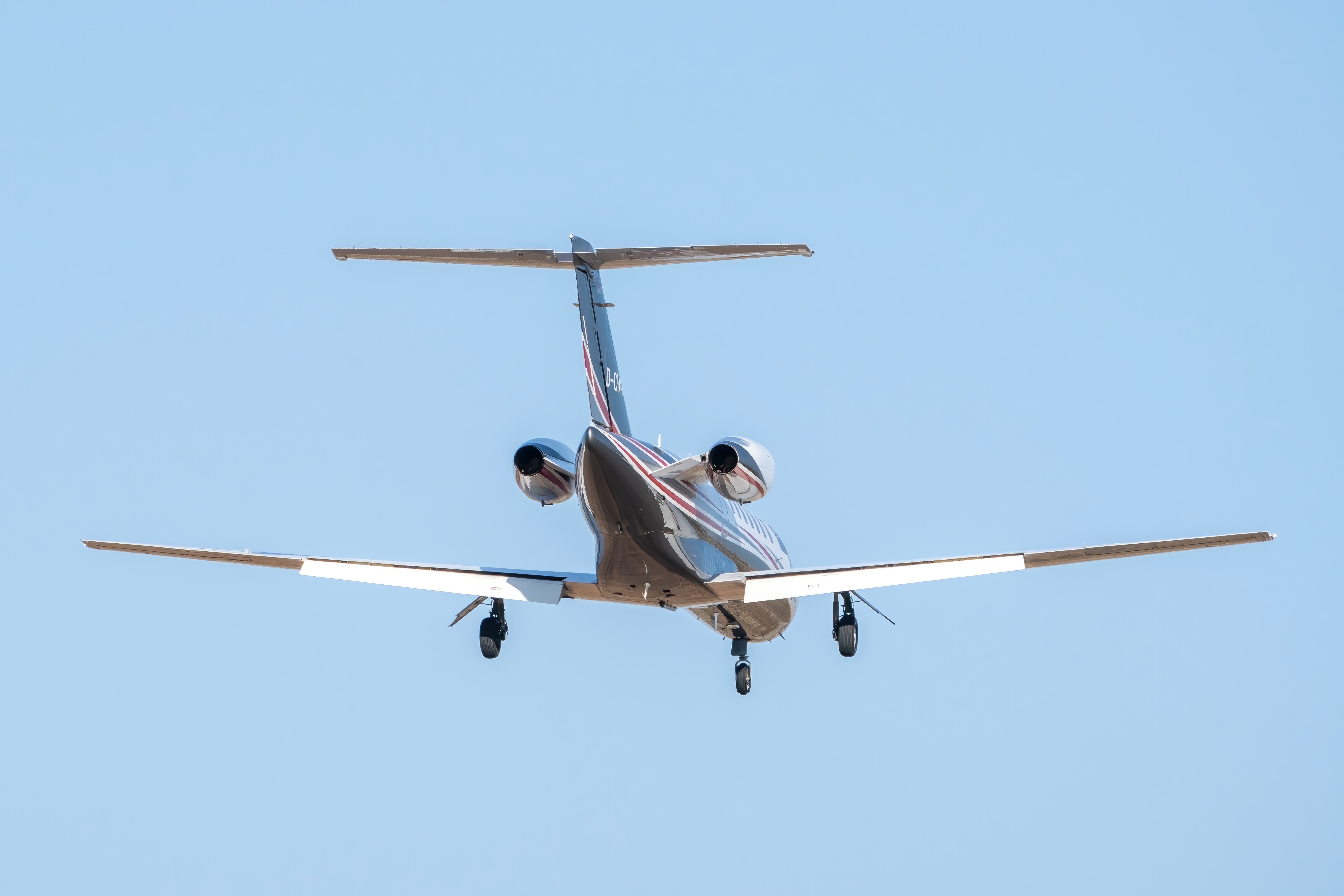 Private Jet Taking Off in Clear Blue Sky · Free Stock Photo