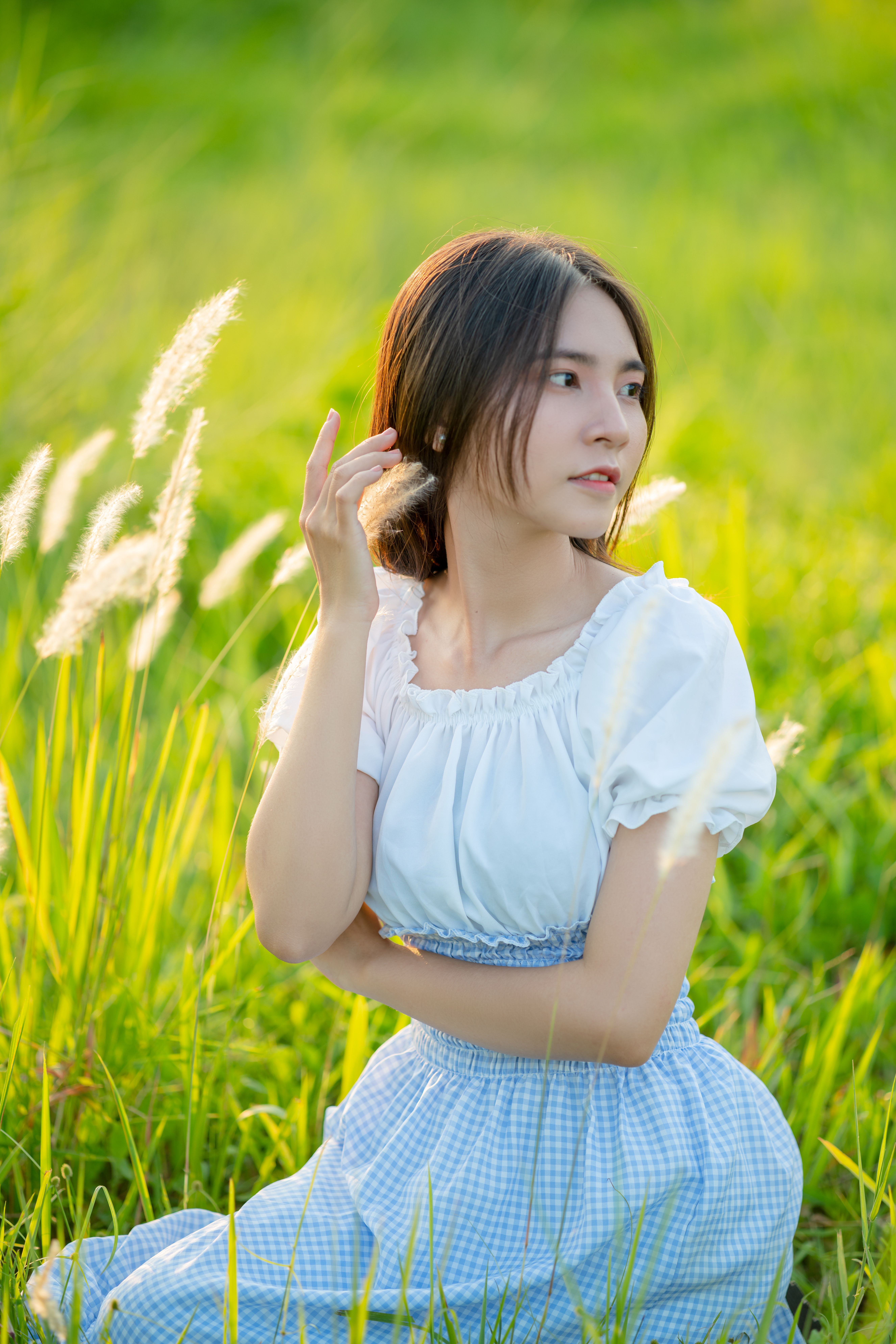 Young Woman in Nature Enjoying a Sunny Day · Free Stock Photo