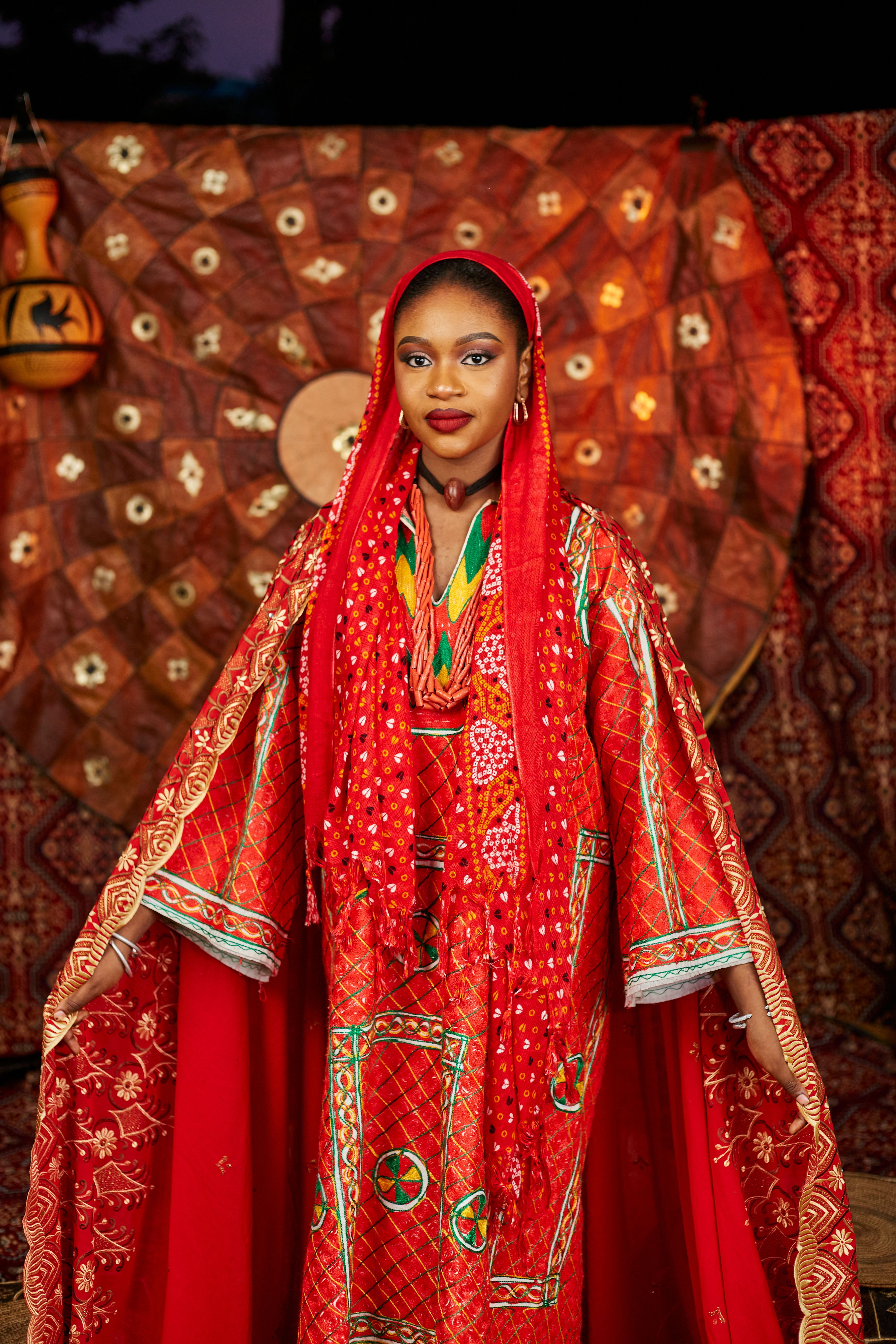 Vibrant Traditional Attire Portrait · Free Stock Photo