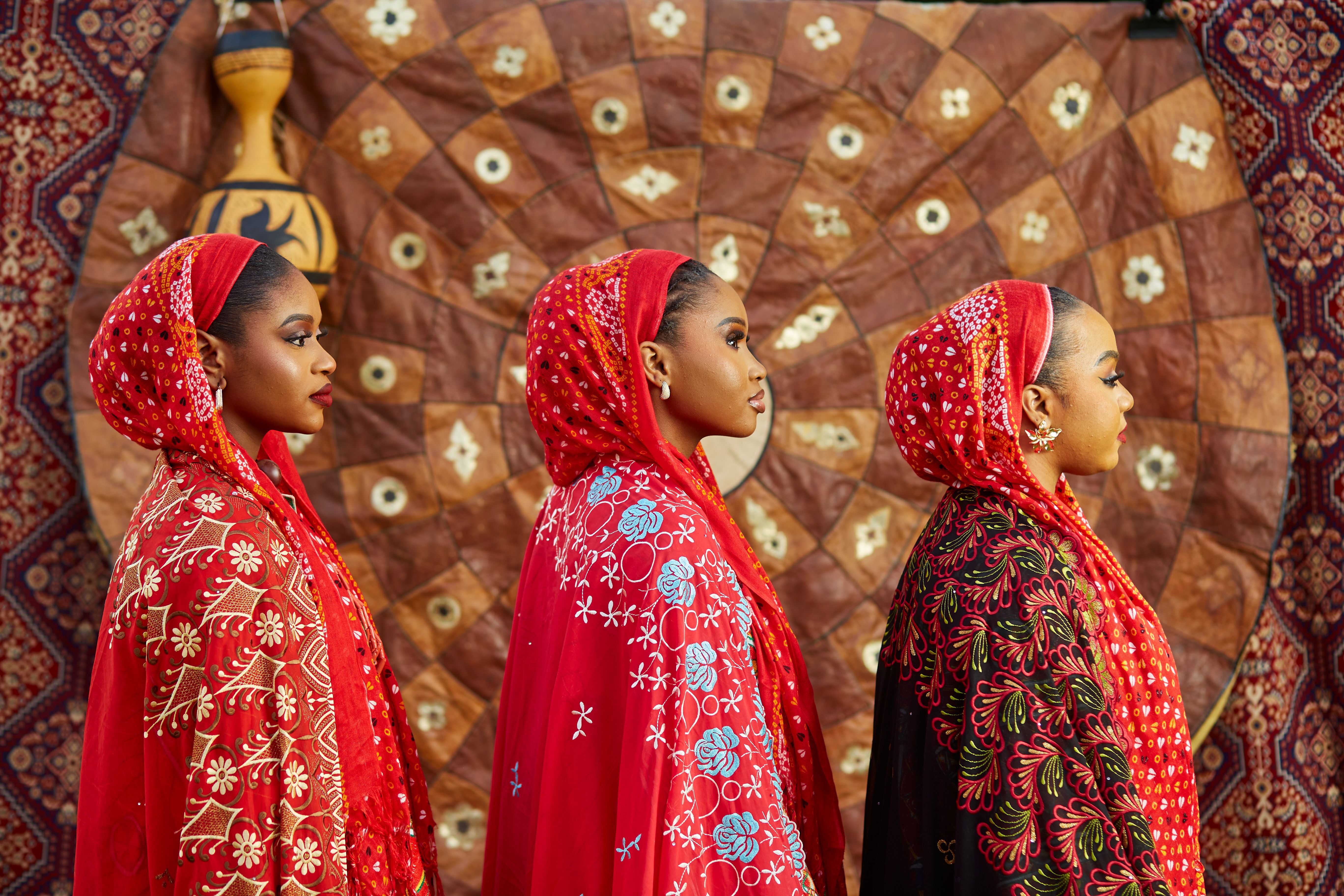 Elegant Portrait of Women in Traditional Attire · Free Stock Photo
