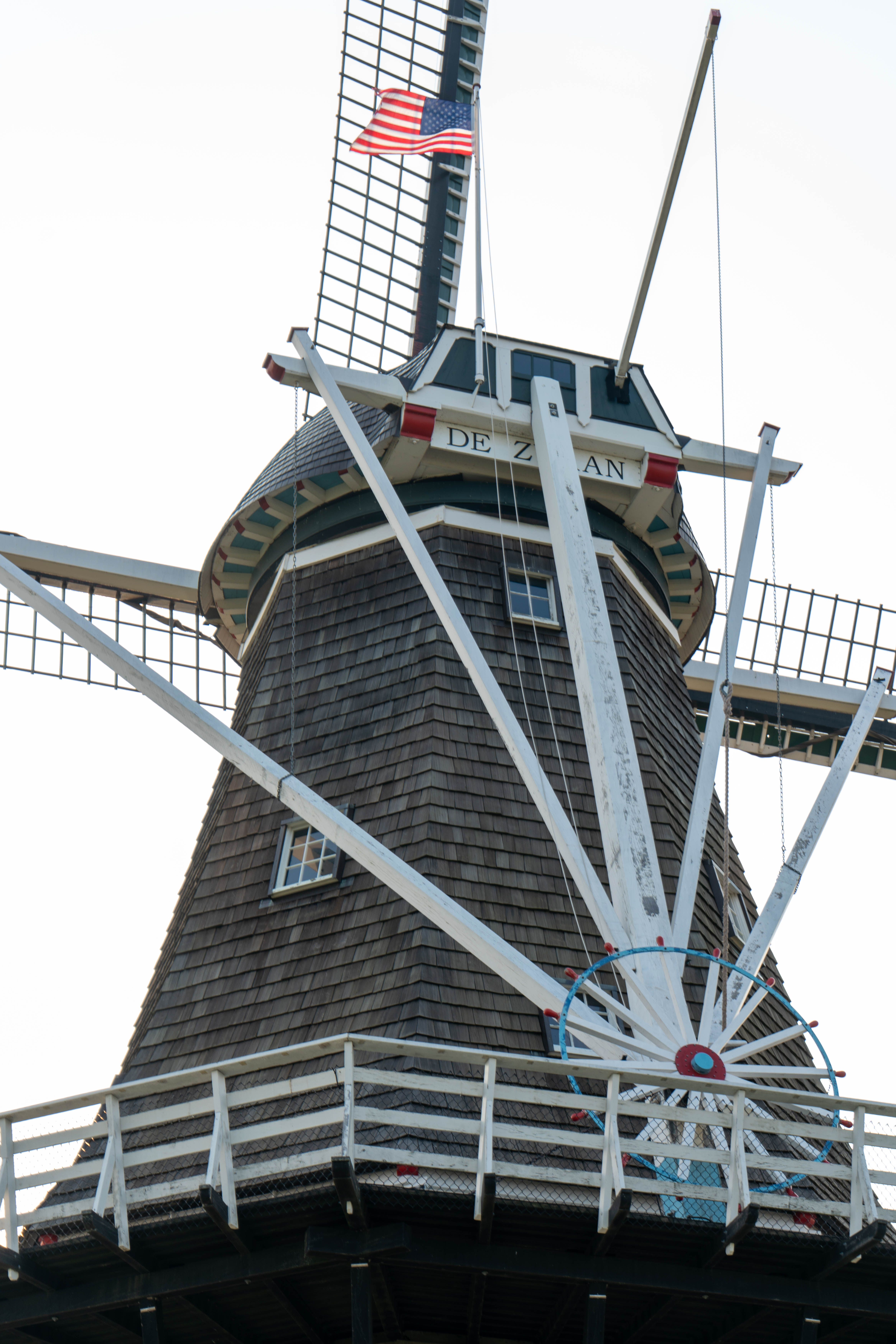 Historic De Zwaan Windmill in Holland, Michigan · Free Stock Photo