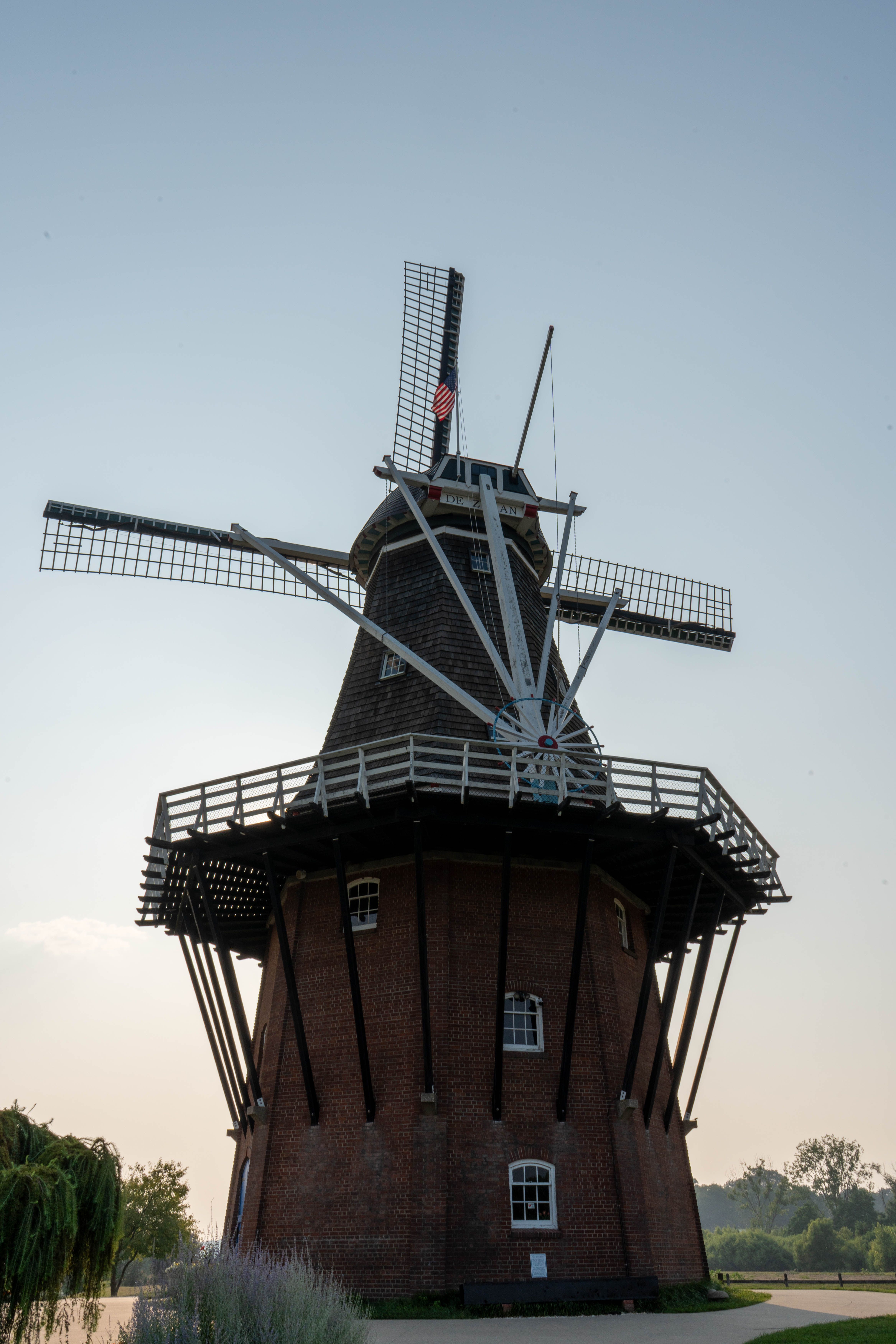 Charming Windmill in Holland, Michigan at Sunrise · Free Stock Photo