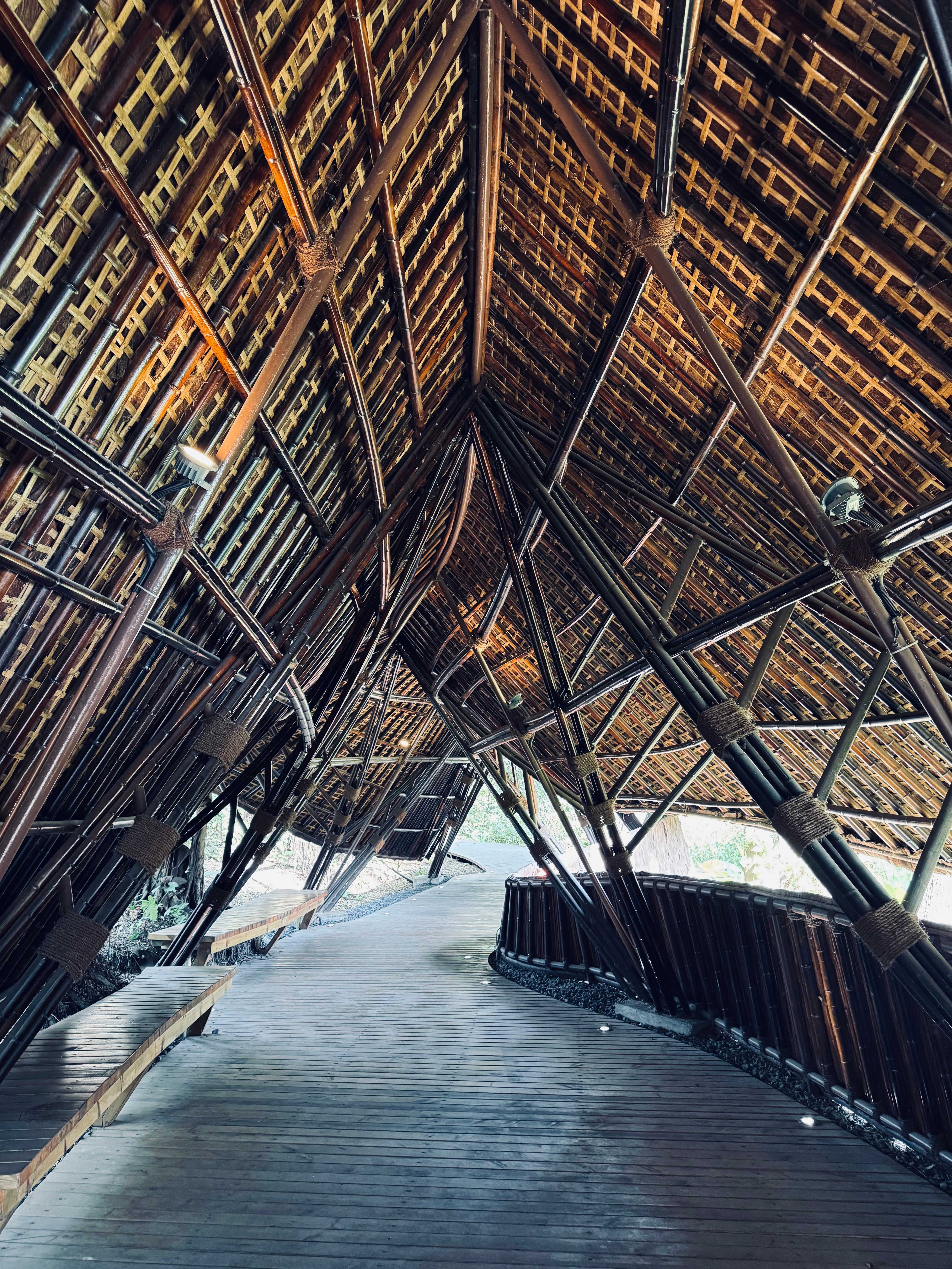 Unique Bamboo Architectural Interior Design · Free Stock Photo