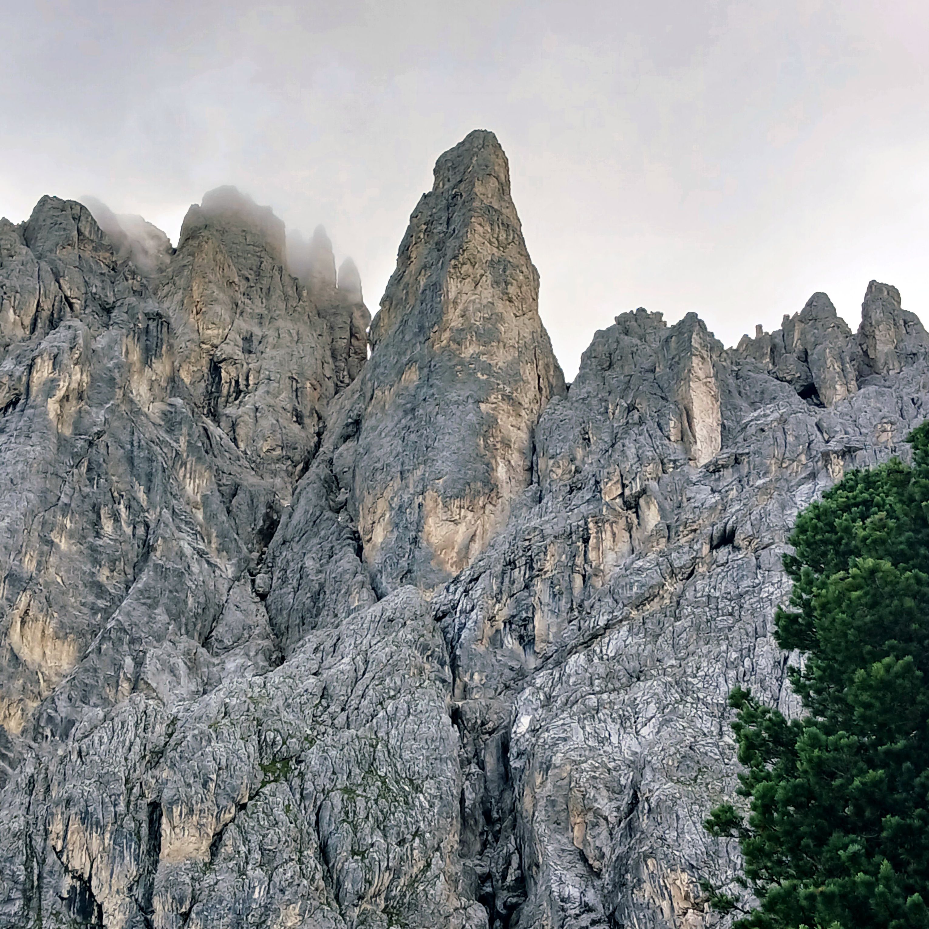 Majestic Rocky Mountain Peaks in Mist · Free Stock Photo