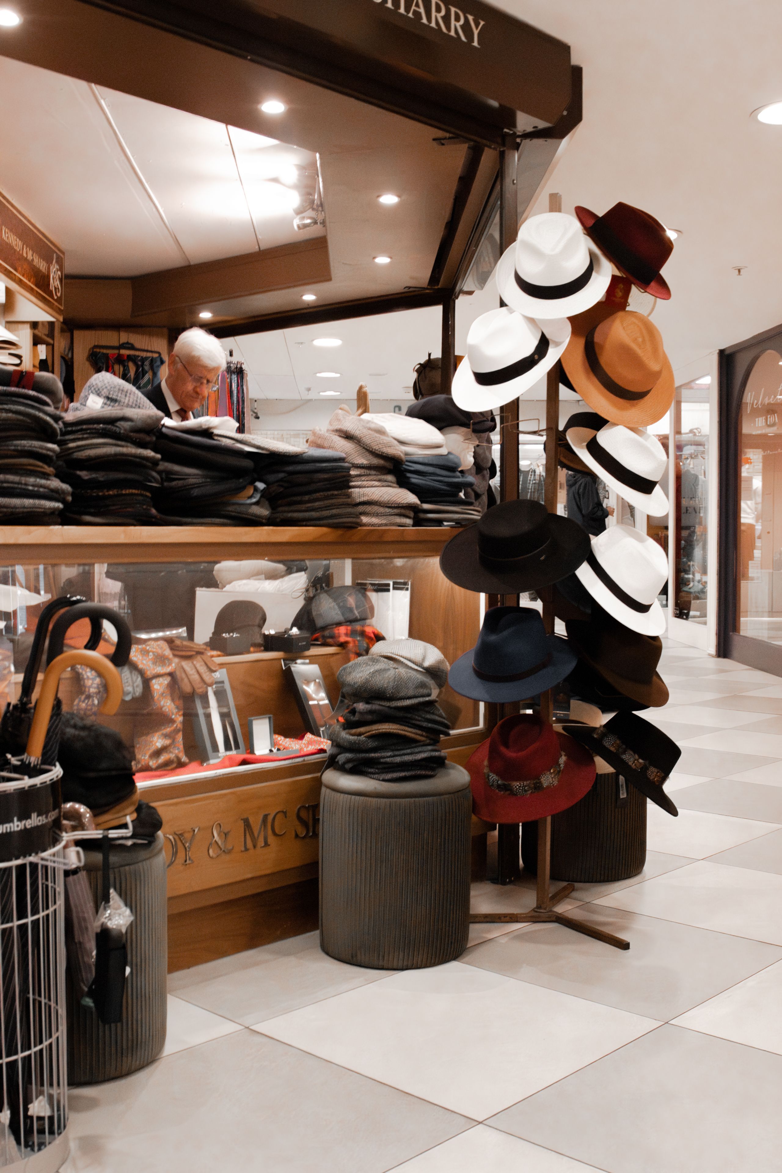 Hat Display in Dublin Clothing Store · Free Stock Photo