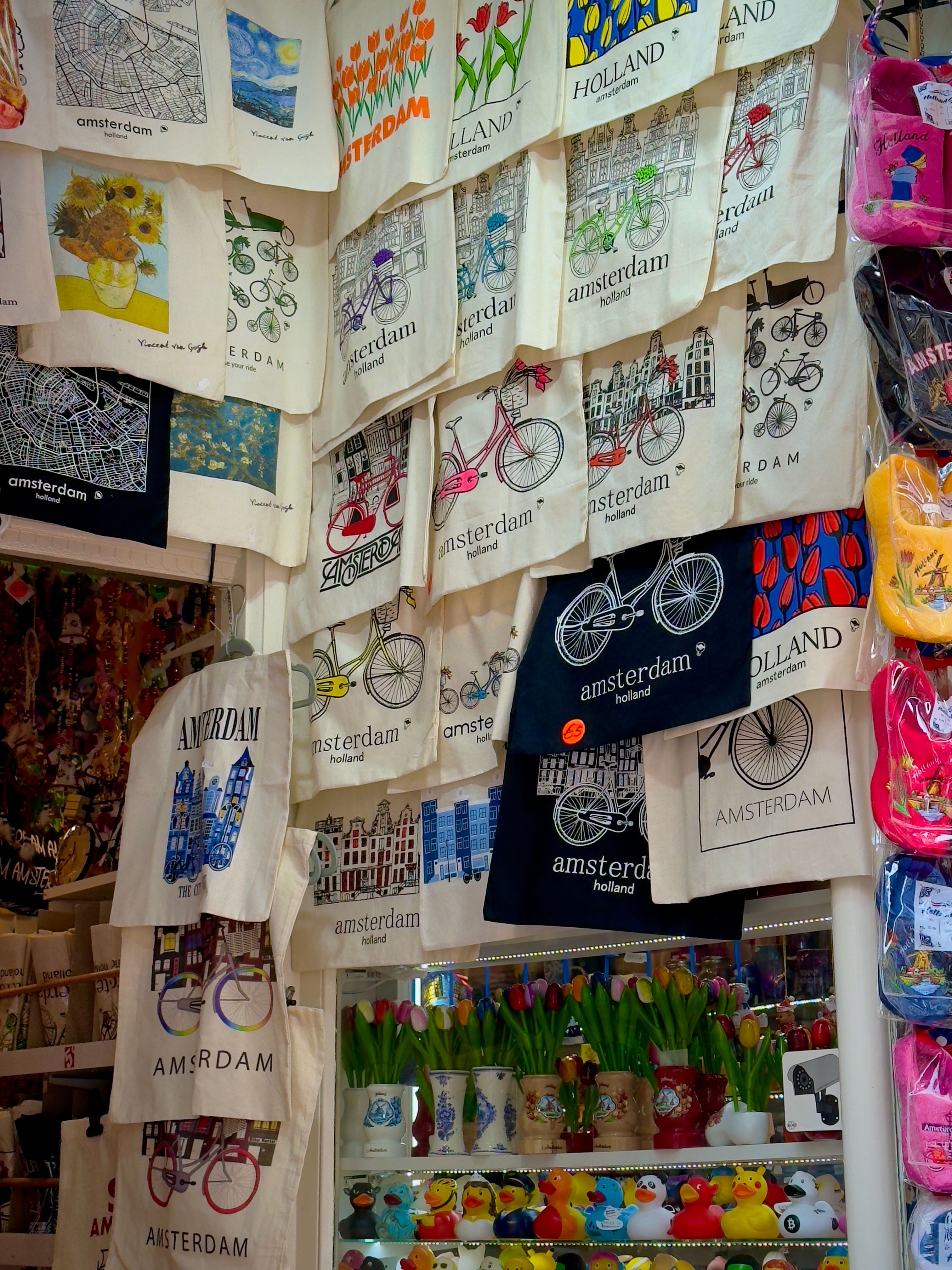 Colorful Amsterdam Tourist Souvenirs Display · Free Stock Photo
