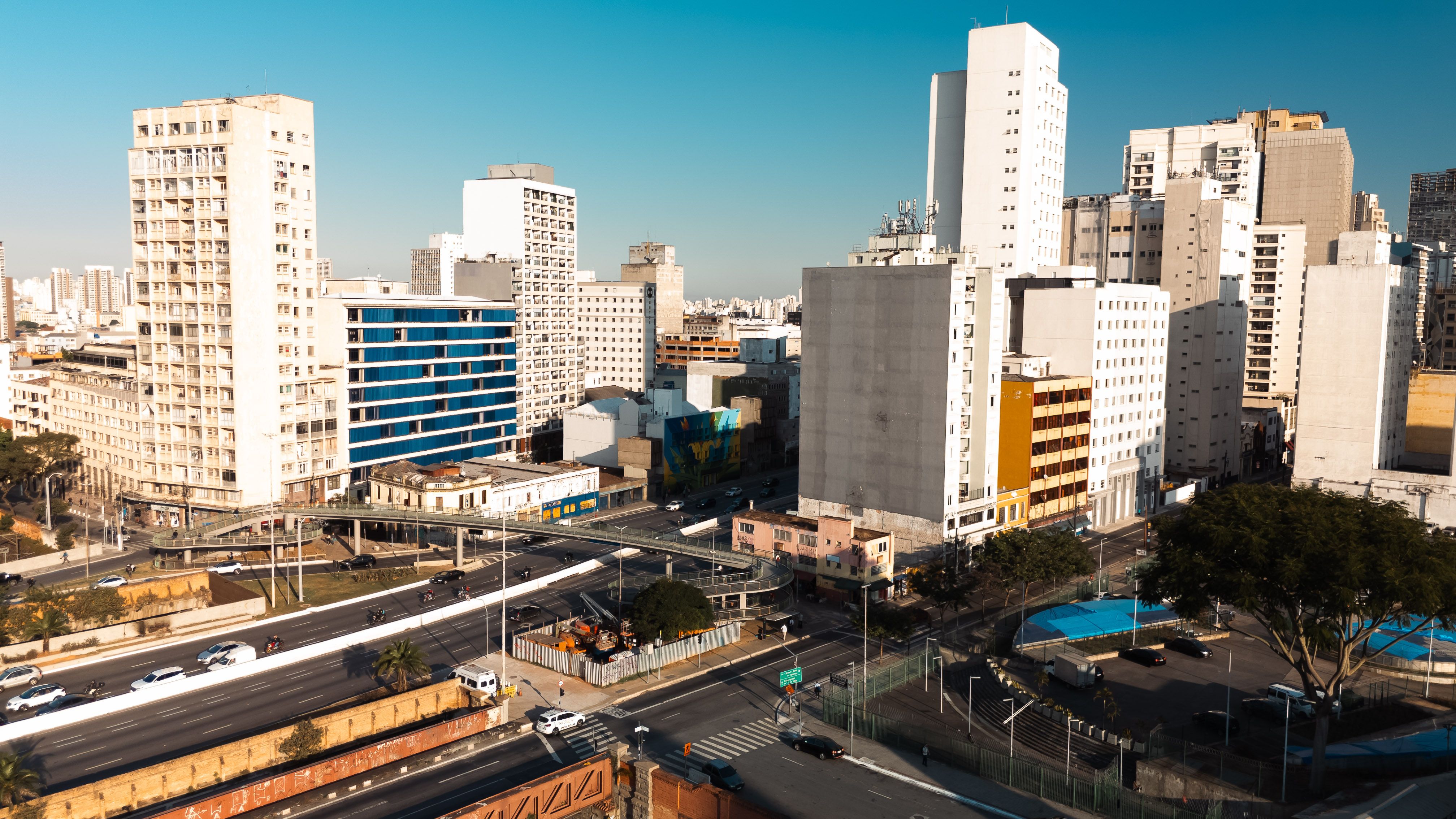 São Paulo Urban Cityscape with Modern Architecture · Free Stock Photo