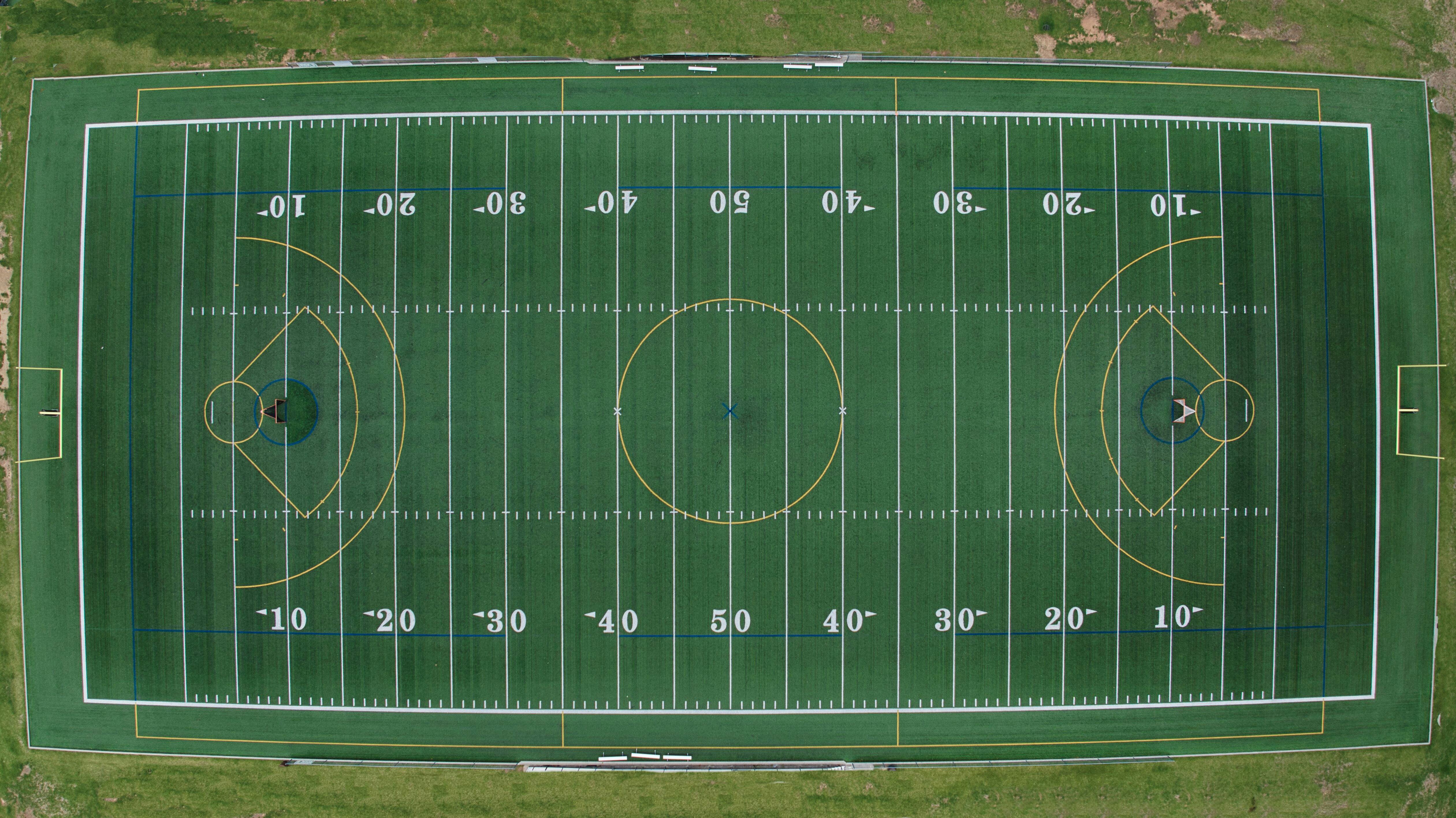 Aerial View of Multi-Sport Athletic Field · Free Stock Photo