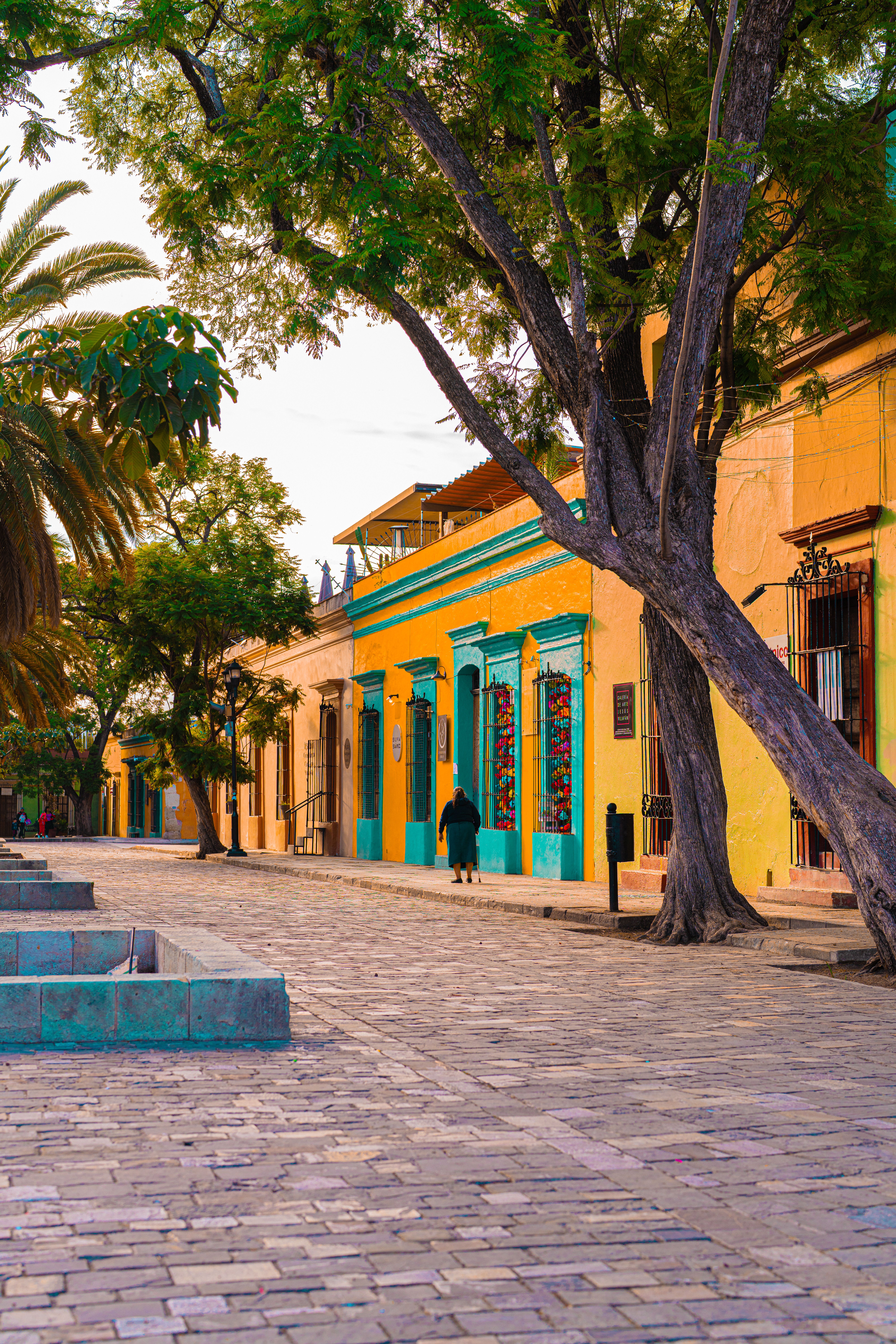 Vibrante Paisaje Urbano De La Ciudad De Oaxaca, México · Foto de stock ...