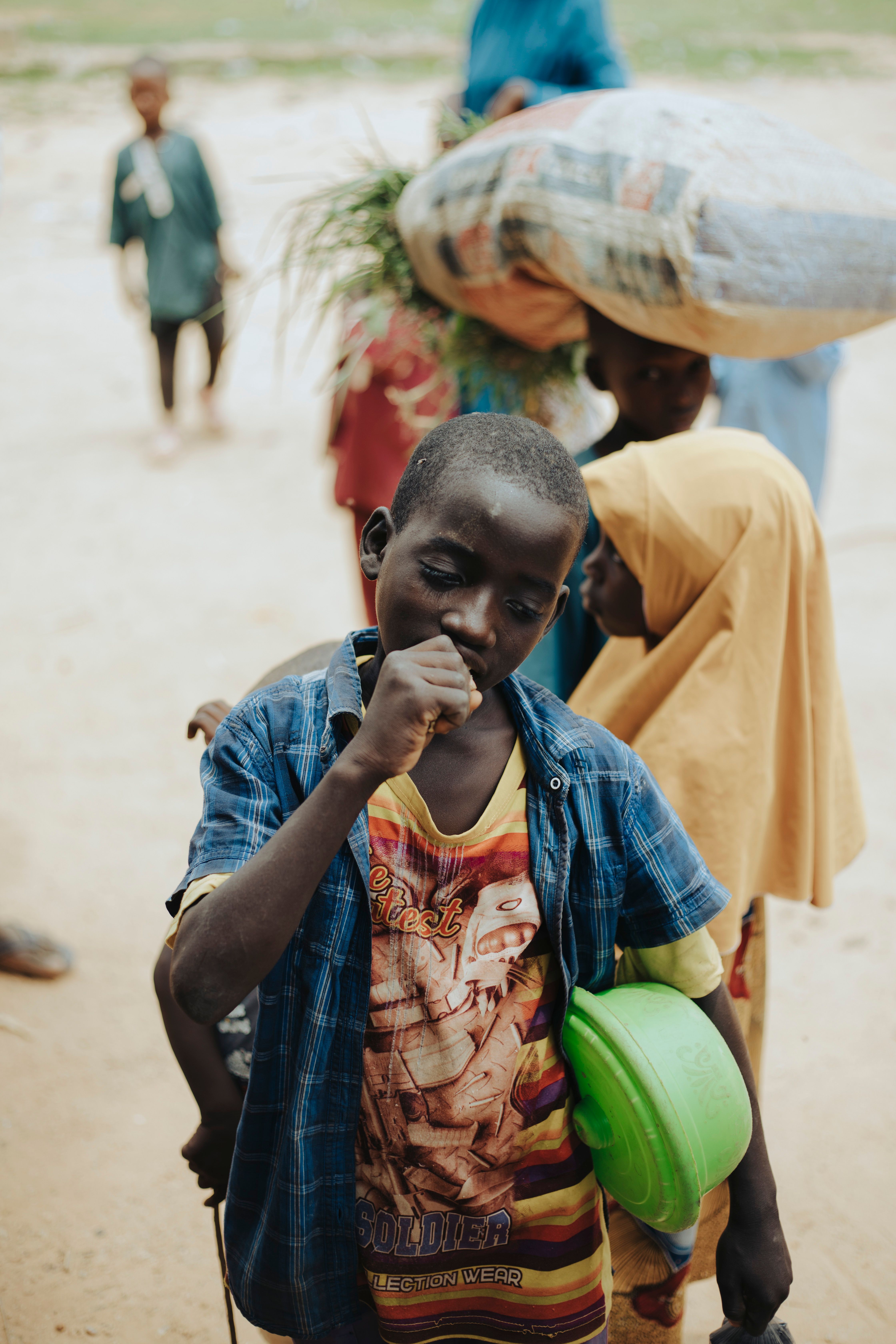Children in Rural African Setting with Daily Activities · Free Stock Photo