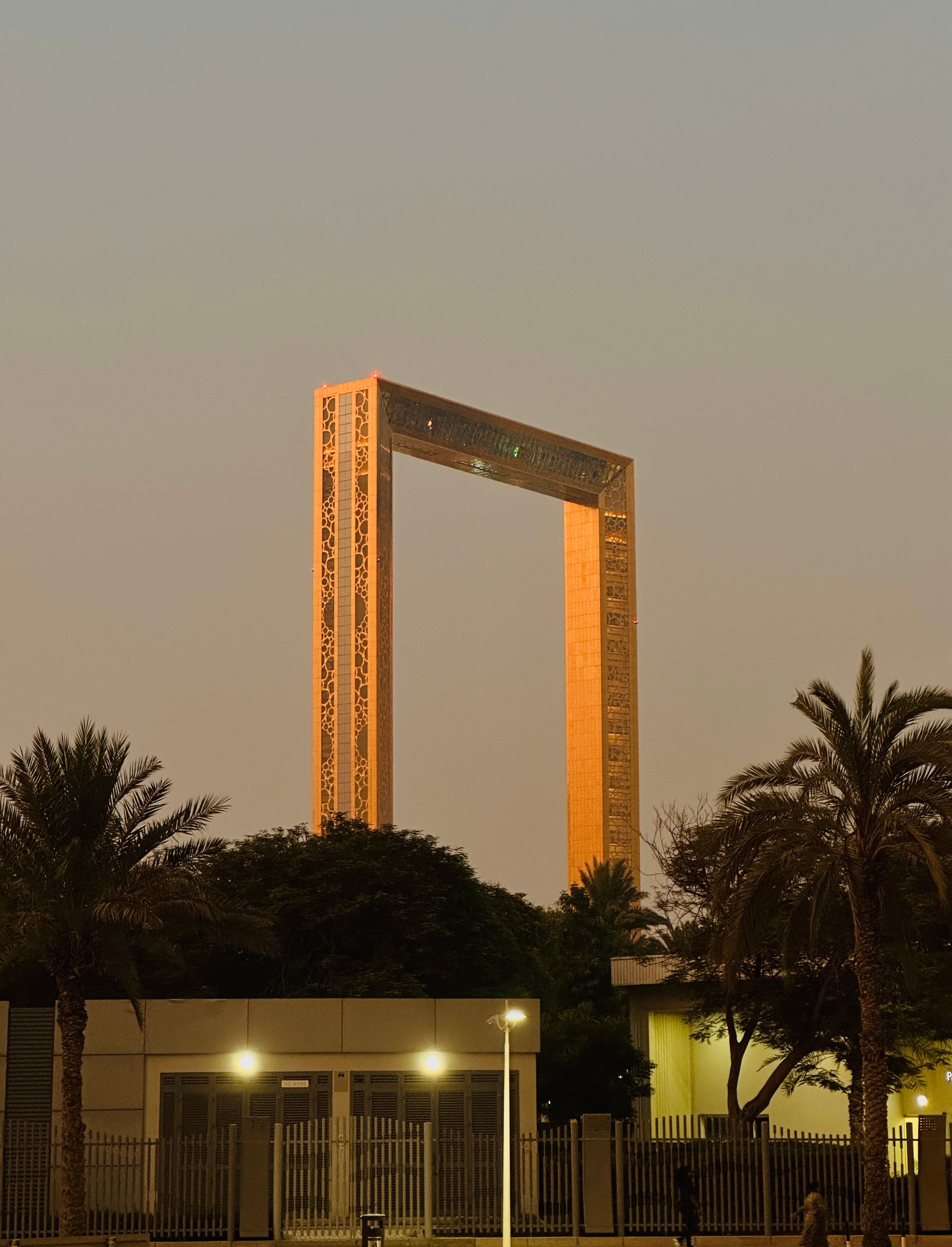 Dubai Frame during Golden Hour in Dubai · Free Stock Photo
