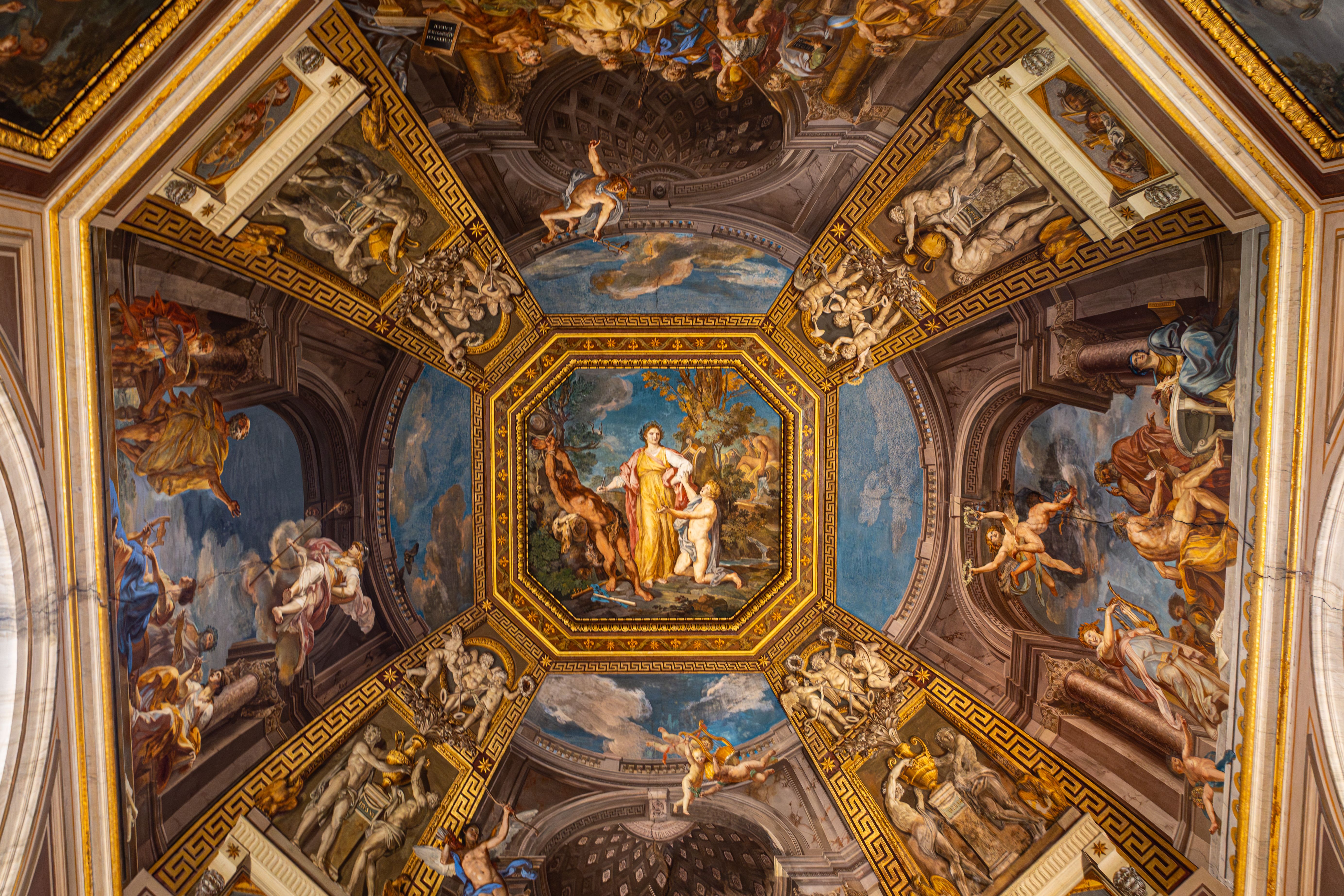 Intricate Ceiling Fresco in Vatican Museum · Free Stock Photo
