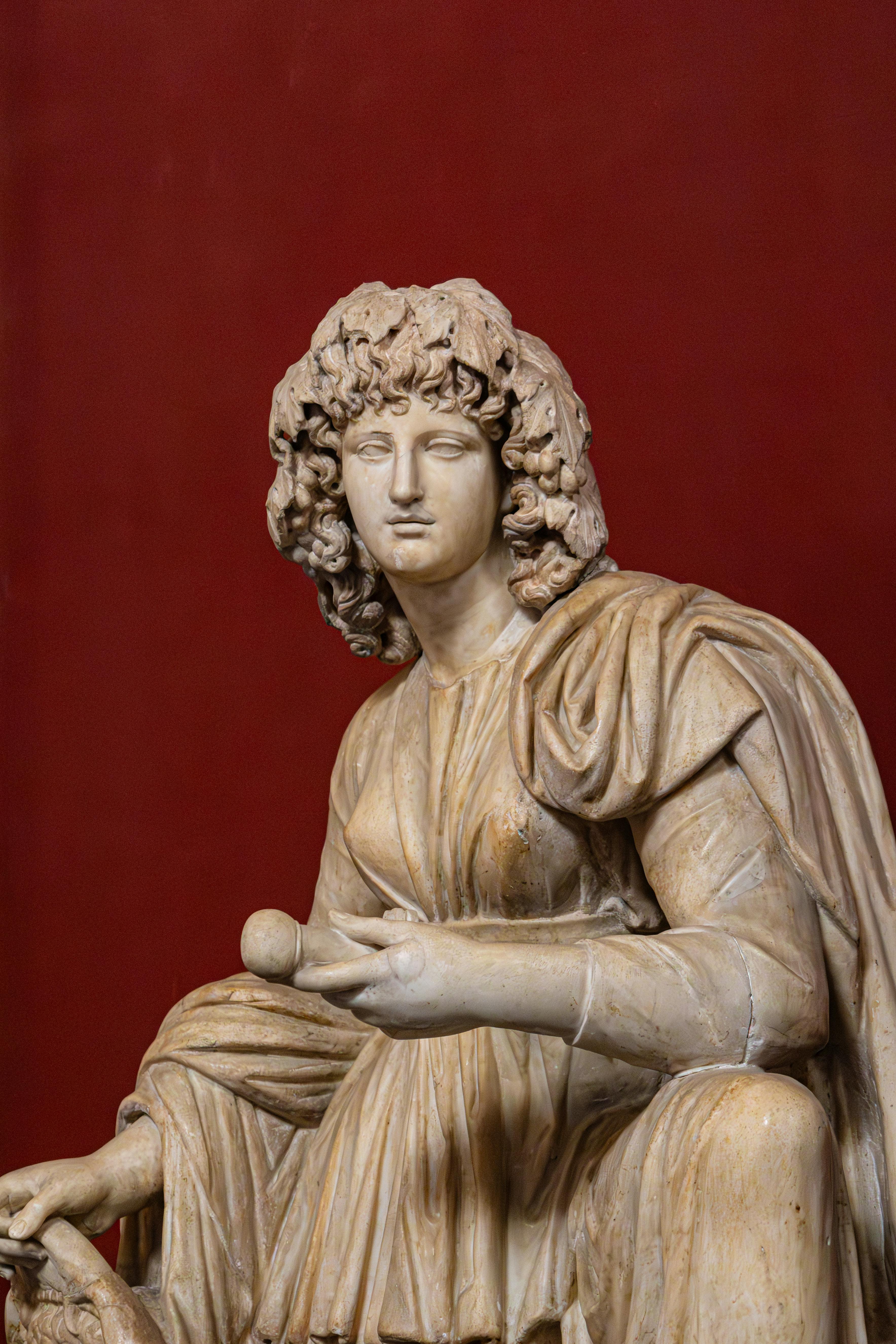Marble Statue of Roman Deity Inside Vatican Museum · Free Stock Photo