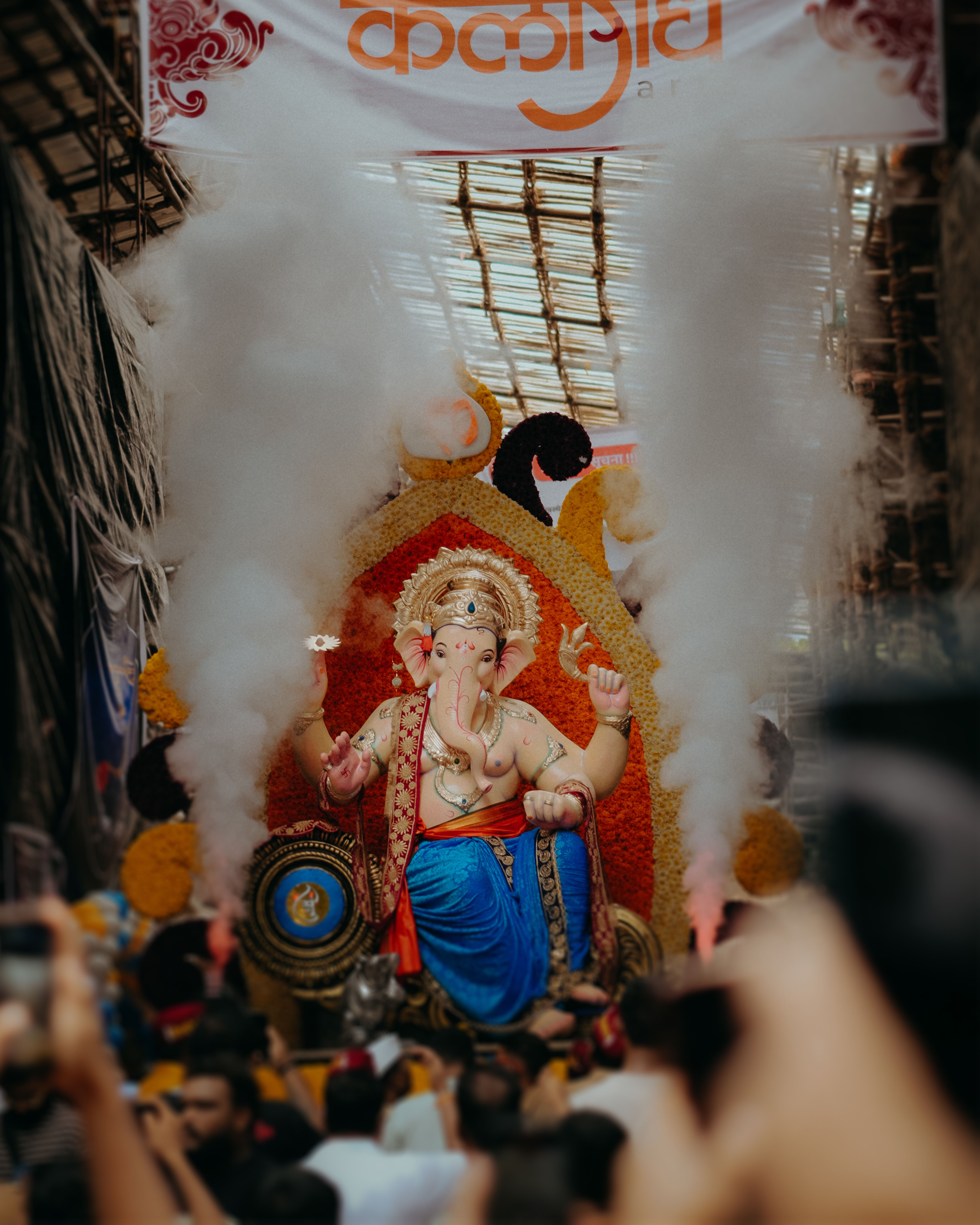 Vibrant Ganesh Festival Procession Celebration · Free Stock Photo