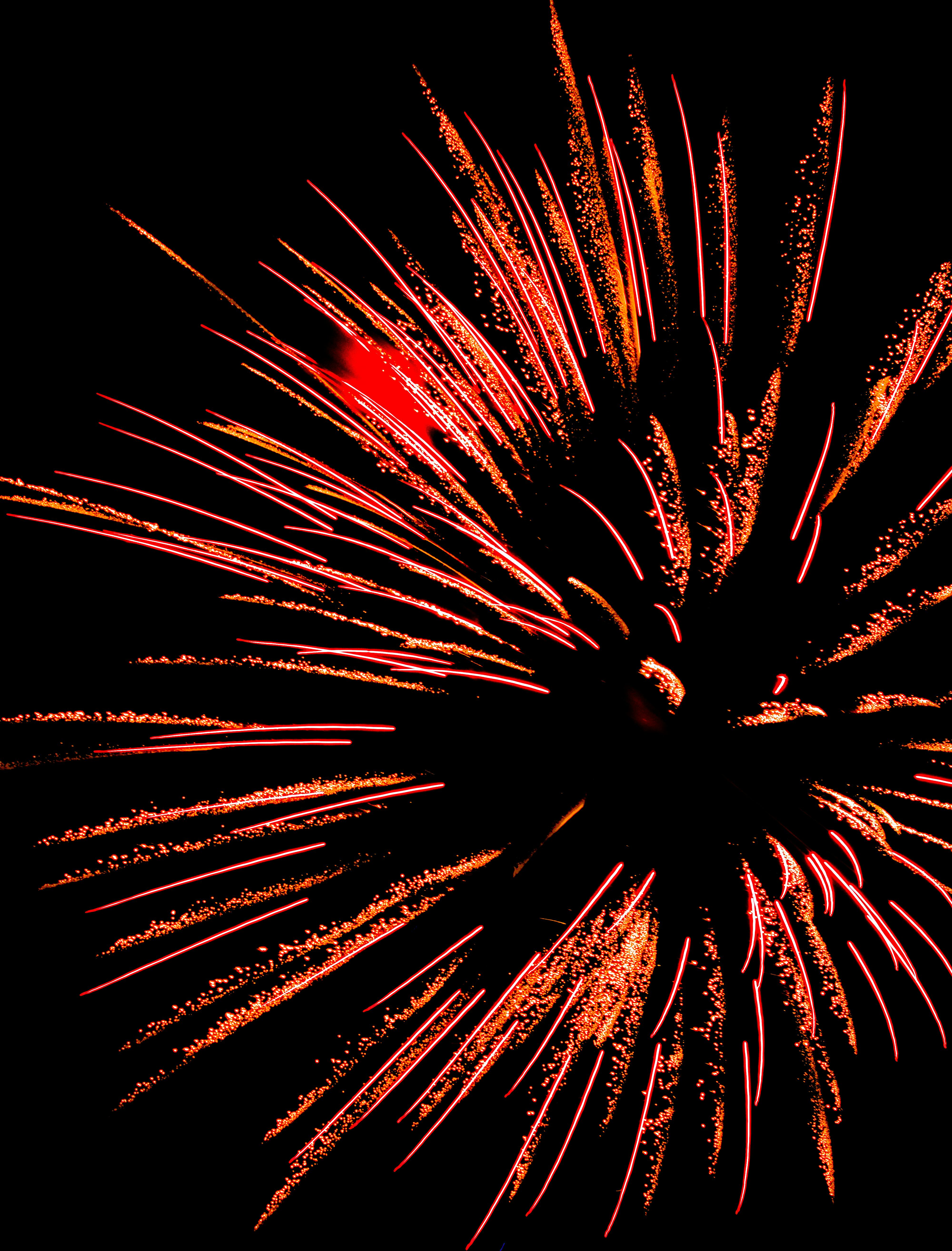 Photo of White and Brown Fireworks · Free Stock Photo